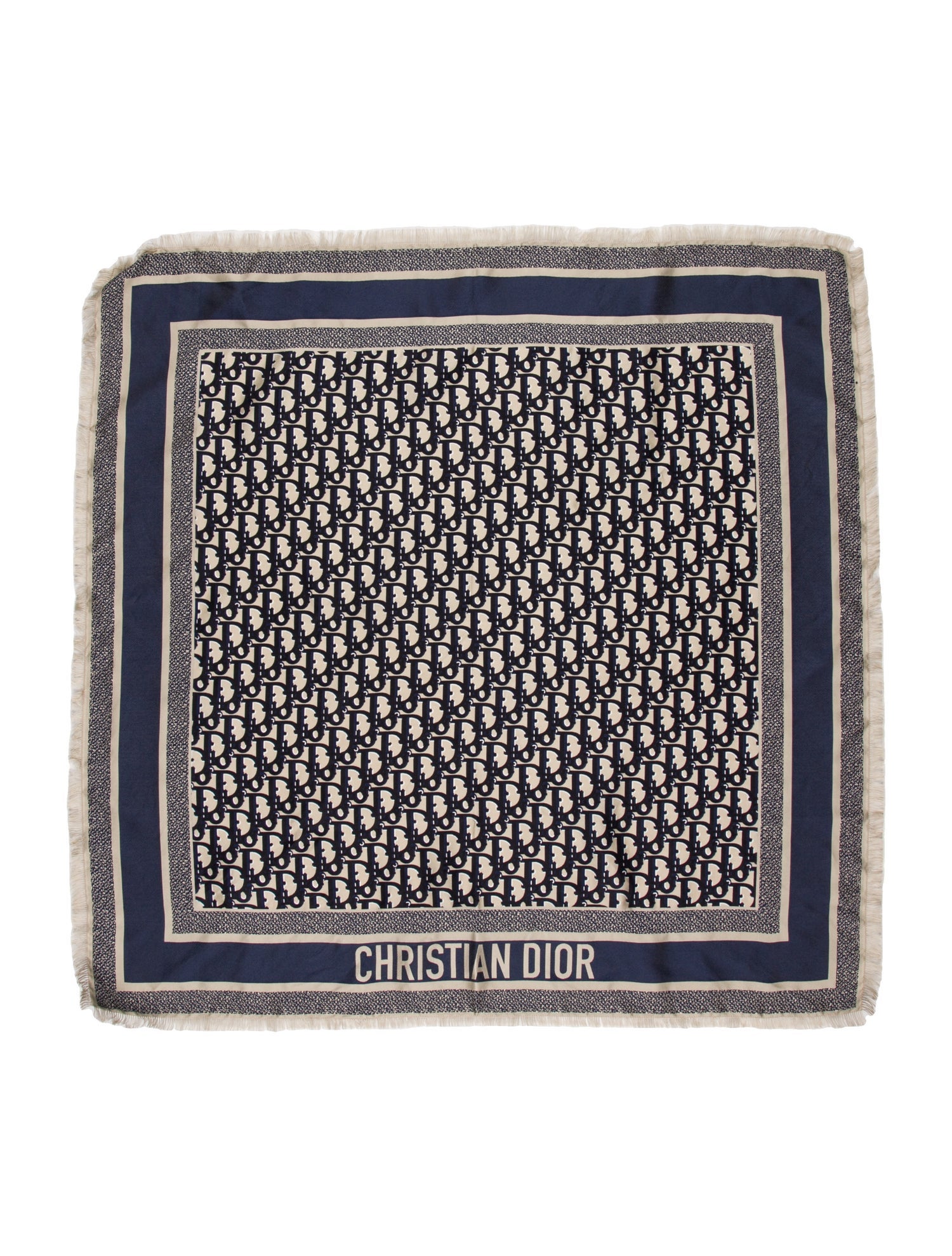 Christian Dior Silk Scarf Silk Scarf - Grey Scarves and Shawls ...