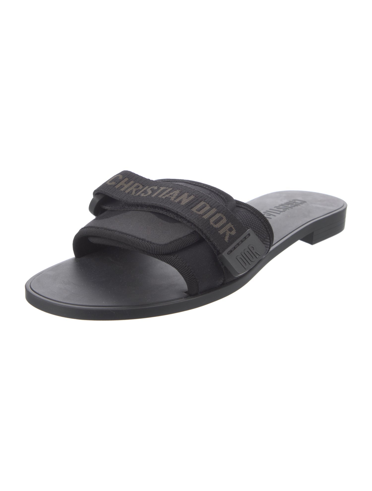 Christian Dior Neoprene Slides - Blue Sandals, Shoes - CHR436464 | The ...