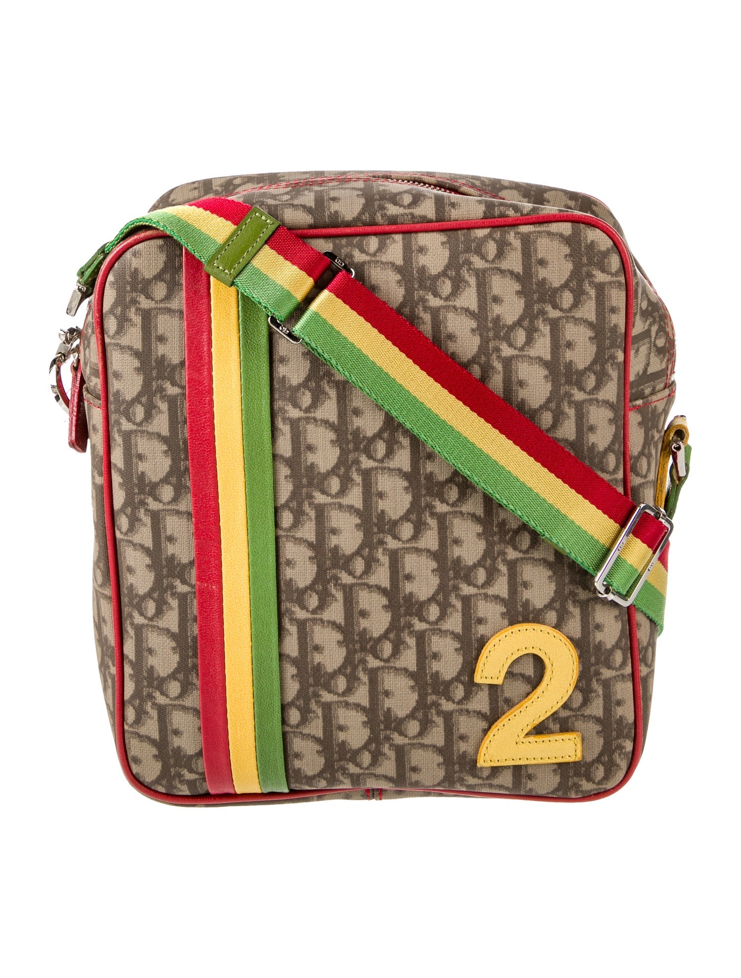 Christian Dior Diorissimo Rasta Trotter Messenger Bag - Brown Crossbody ...