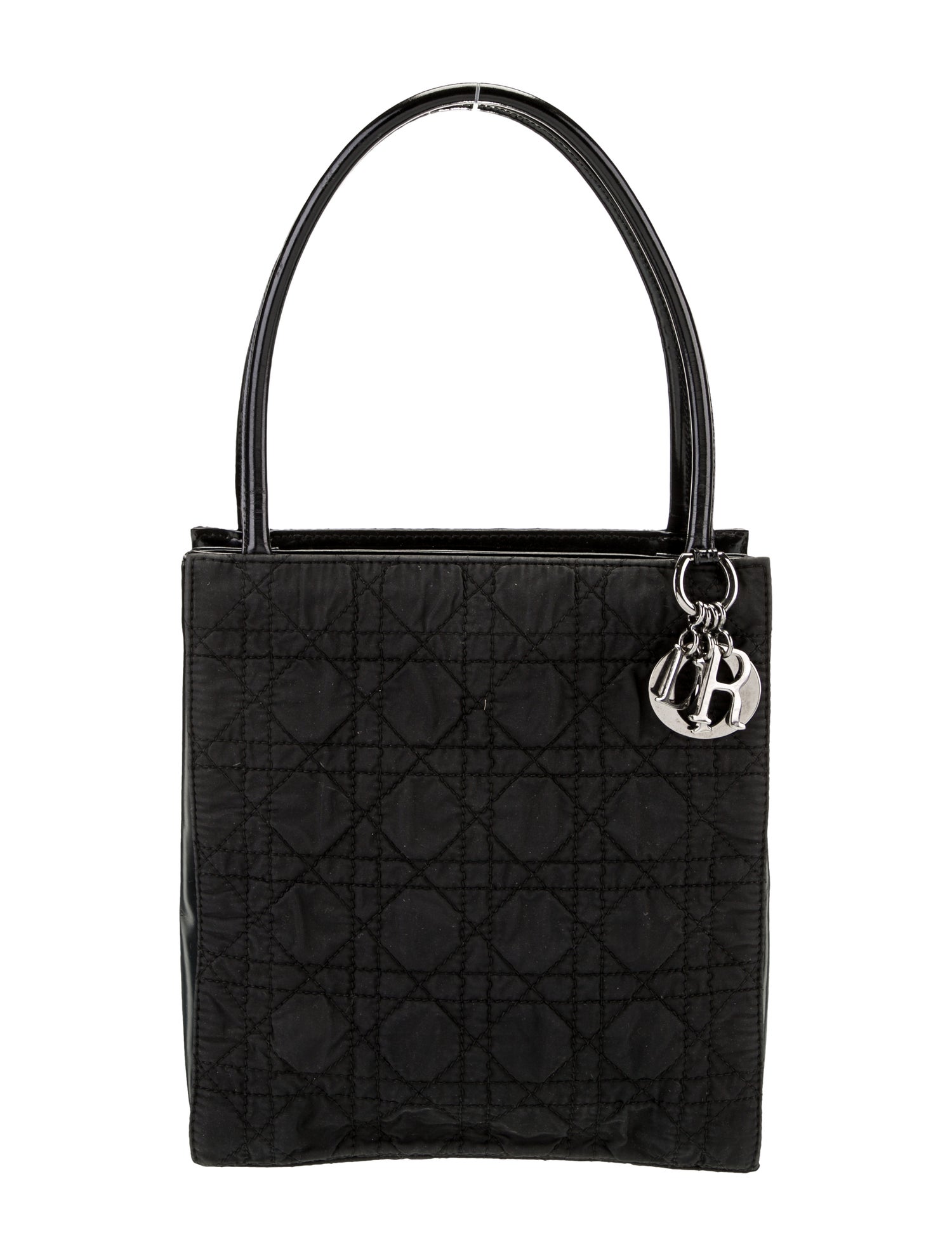 Christian Dior Vintage Nylon Lady Dior Bag - Black Shoulder Bags ...