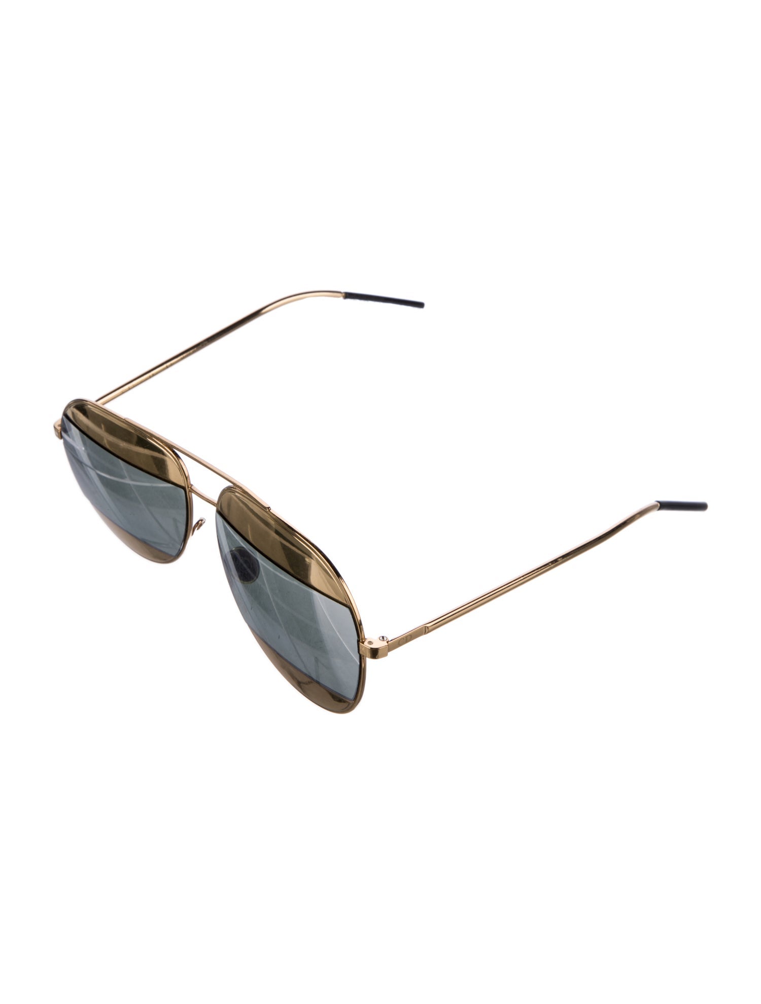Christian Dior 437449 Aviator Sunglasses Gold Sunglasses Accessories