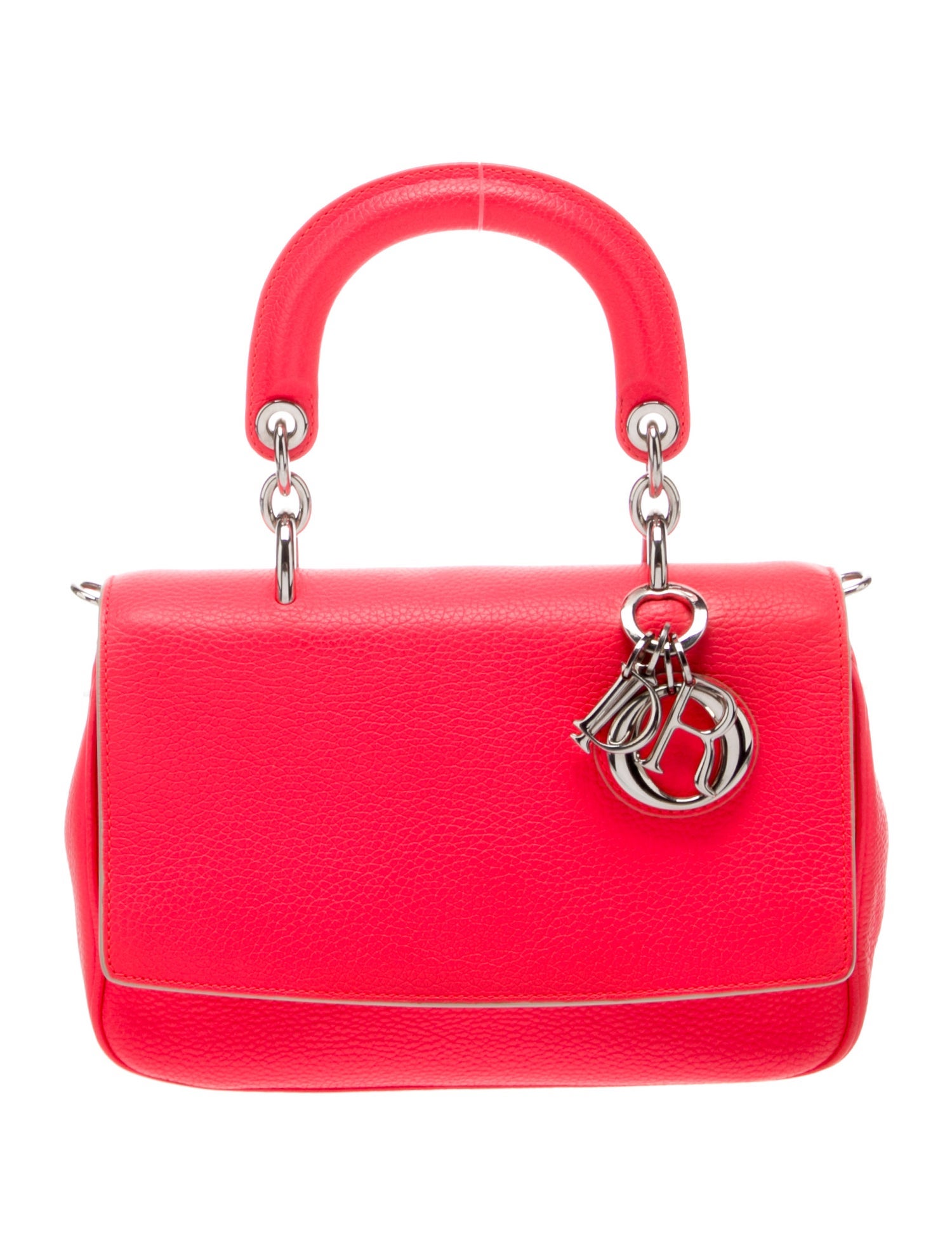 Christian Dior Leather Lady Dior Medium - Pink Handle Bags, Handbags ...