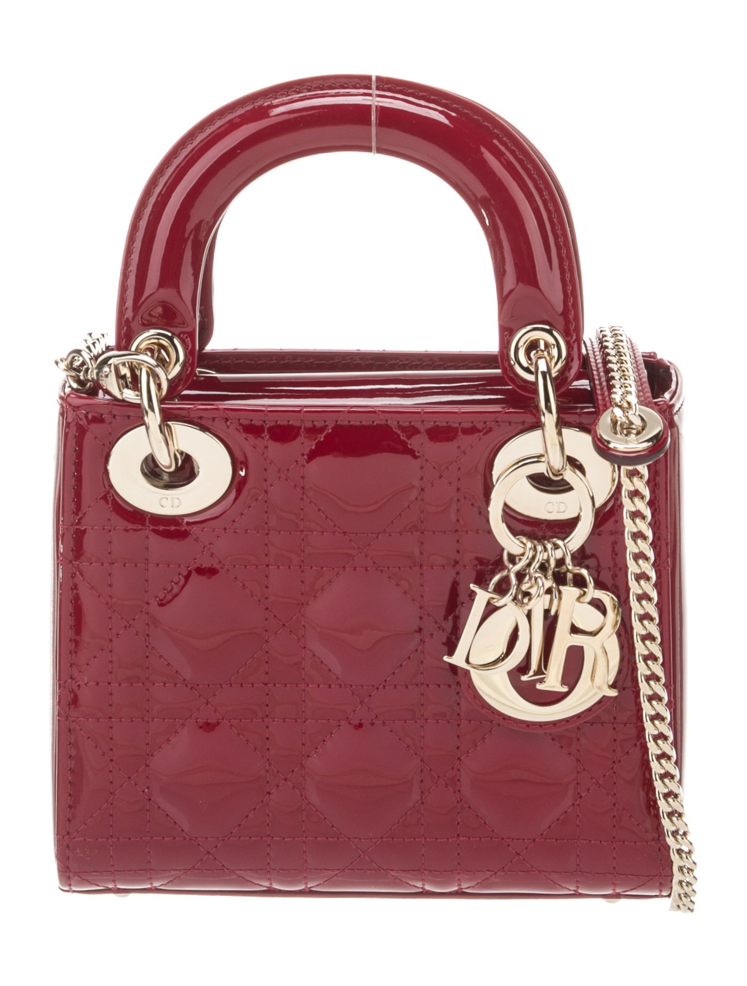 Christian Dior Leather Lady Dior Medium - Pink Handle Bags, Handbags ...