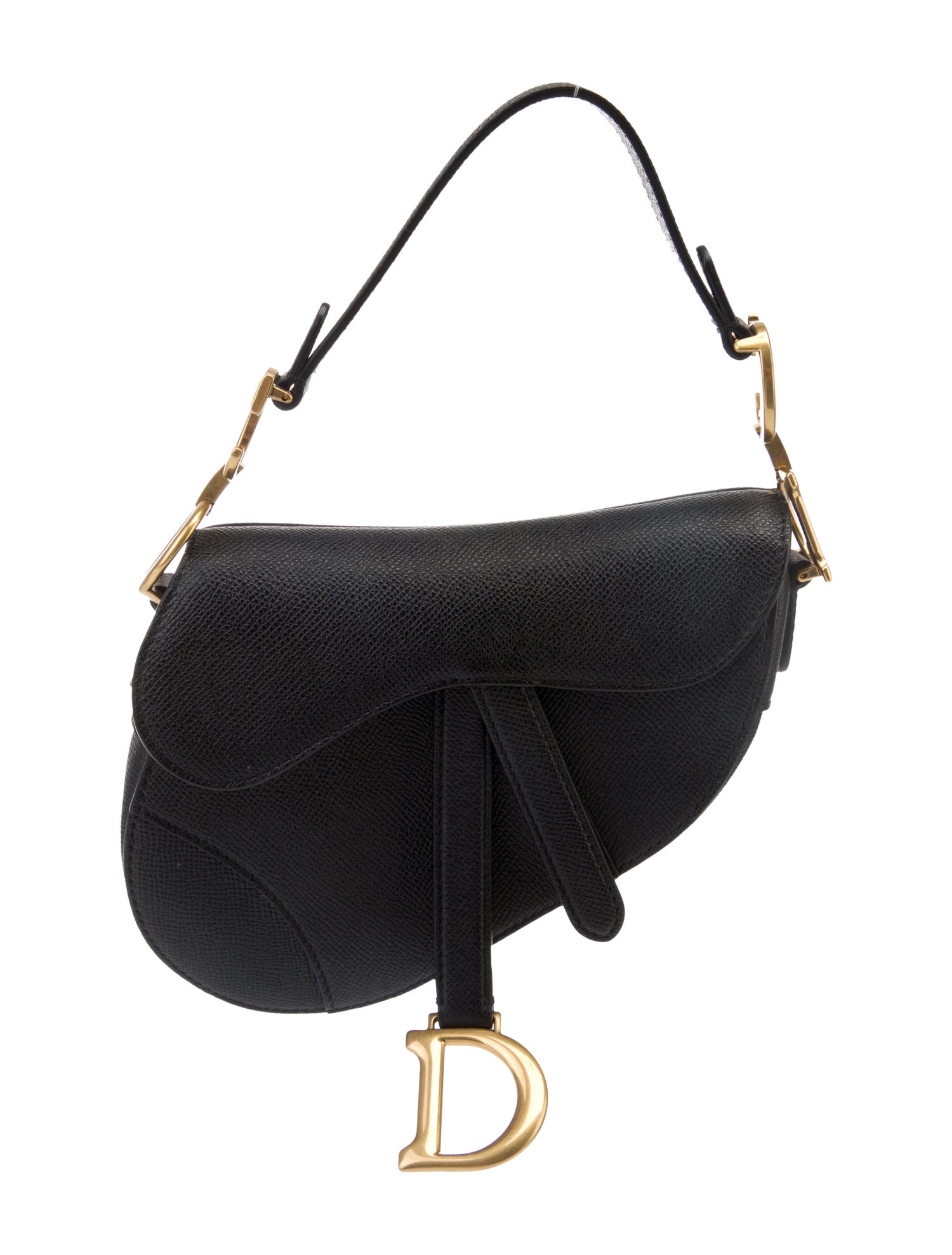 Christian Dior Mini Saddle Bag - Black Shoulder Bags, Handbags ...