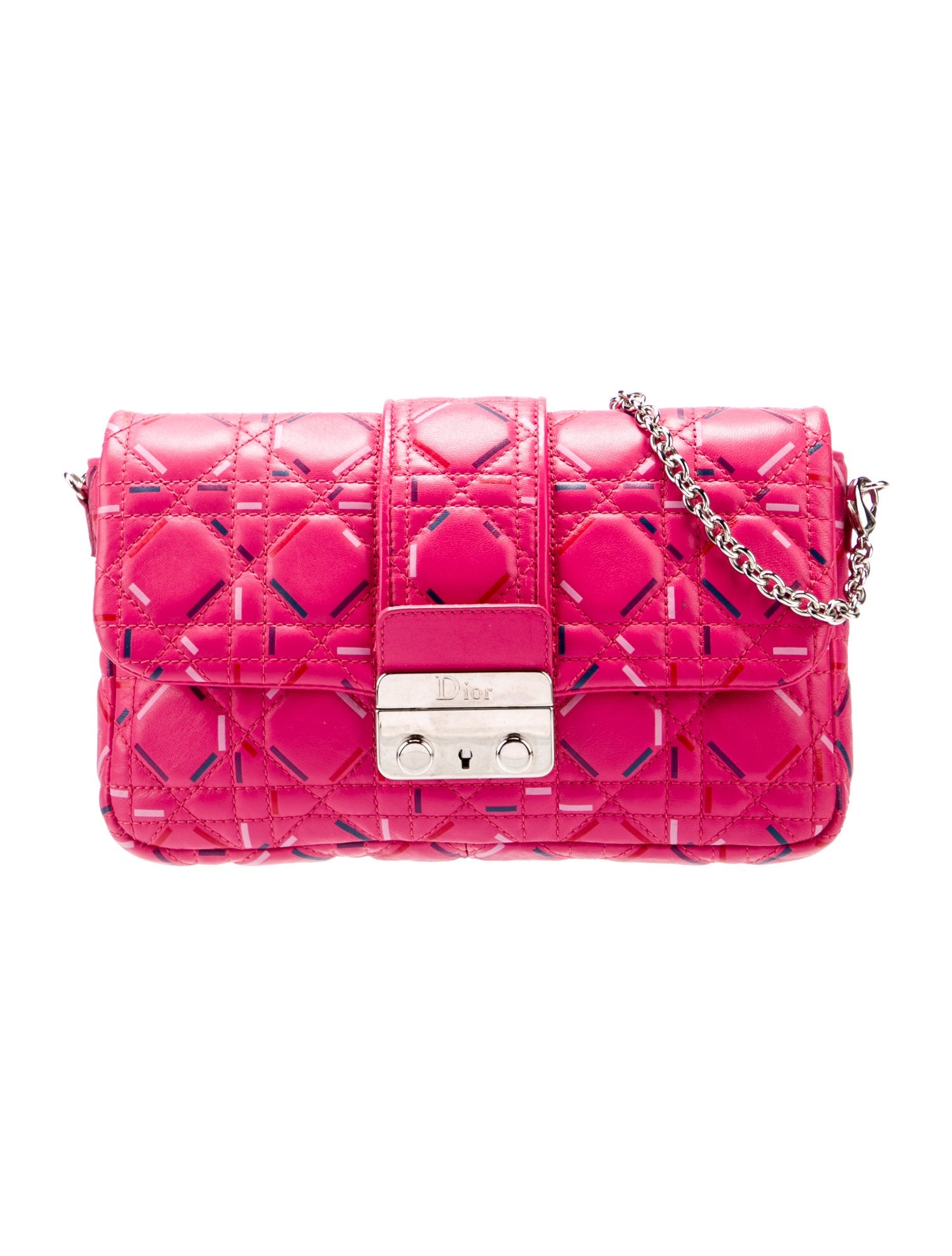 Christian Dior Cannage Pattern Miss Dior Small - Pink Shoulder Bags ...