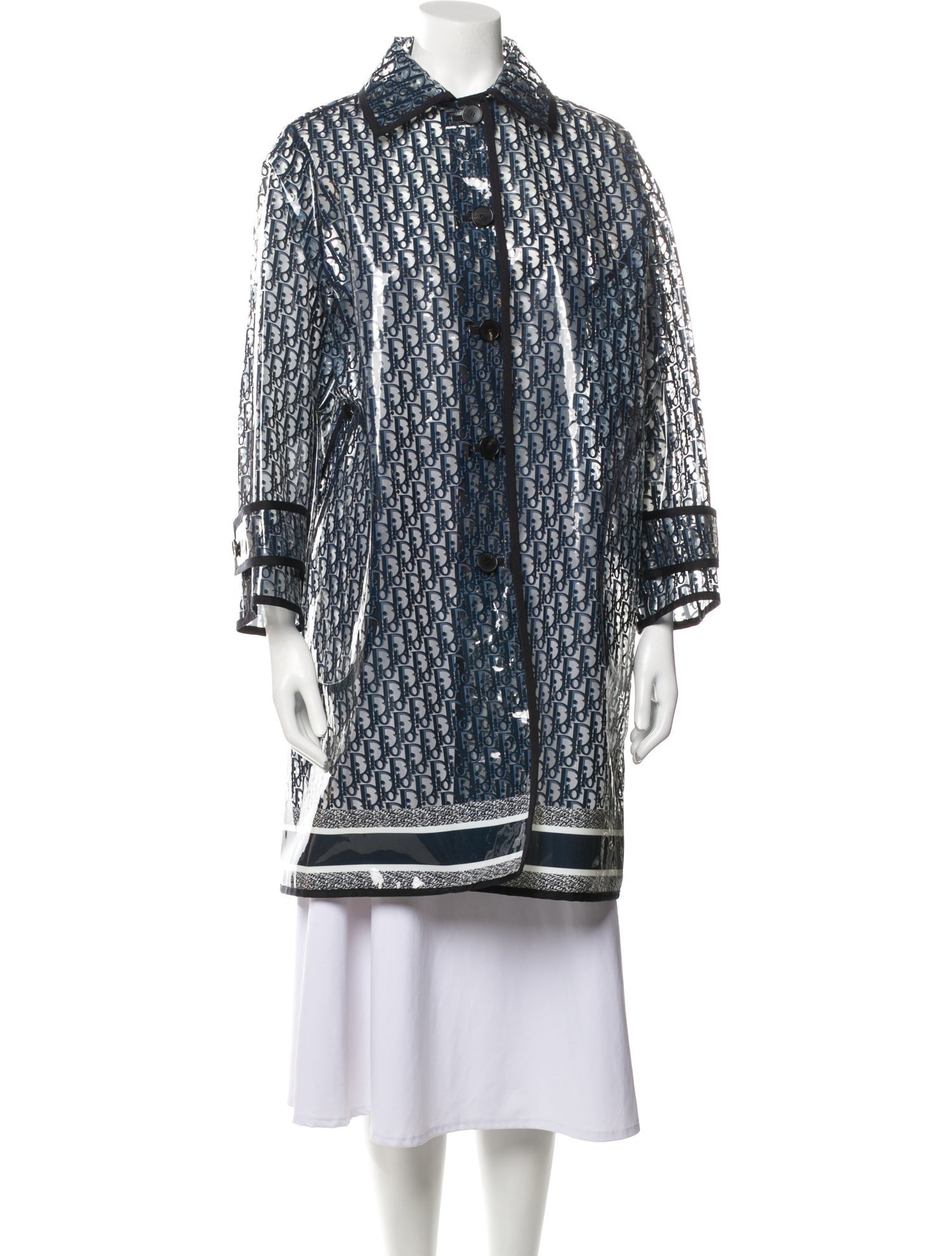Christian Dior Printed Coat - Blue Coats, Clothing - CHR446614 | The ...