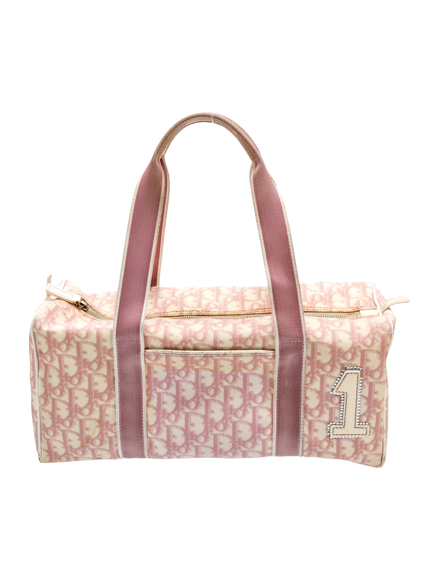 Christian Dior Diorissimo Girly Rain Bowler Handle Bag - Pink Handle ...