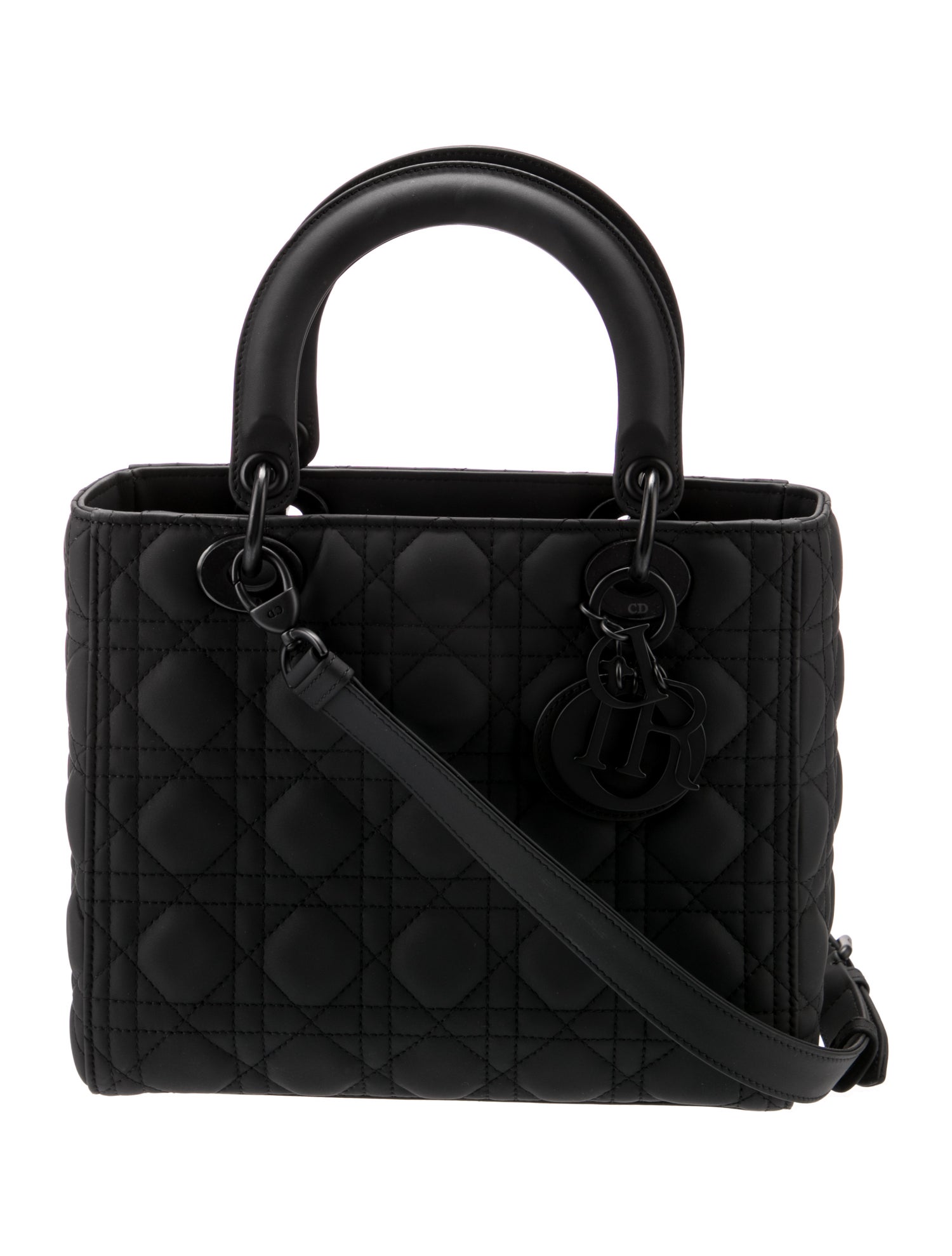Christian Dior Leather Lady Dior Small - Purple Handle Bags, Handbags ...