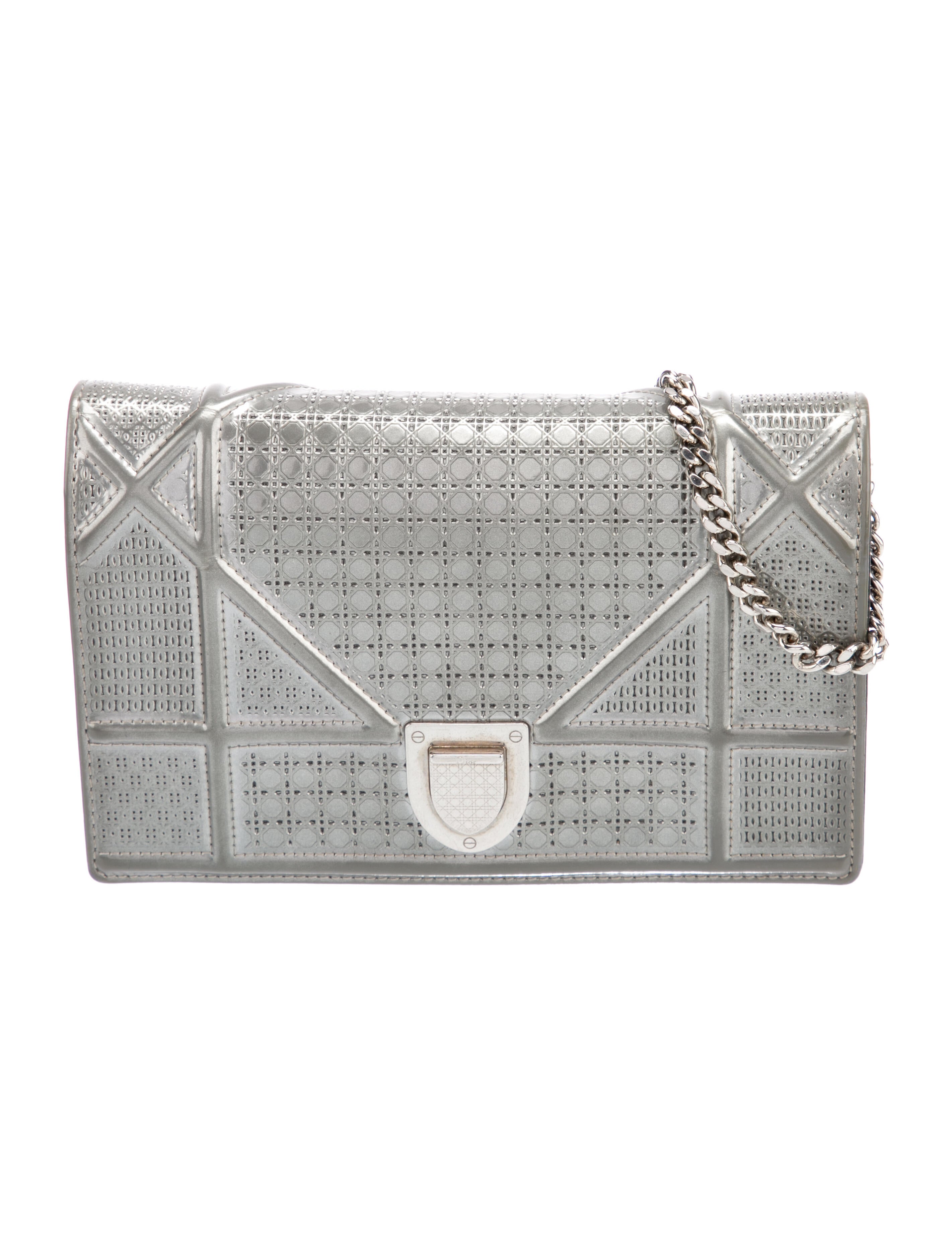 Christian Dior Small Diorama Flap Bag - Metallic Crossbody Bags ...