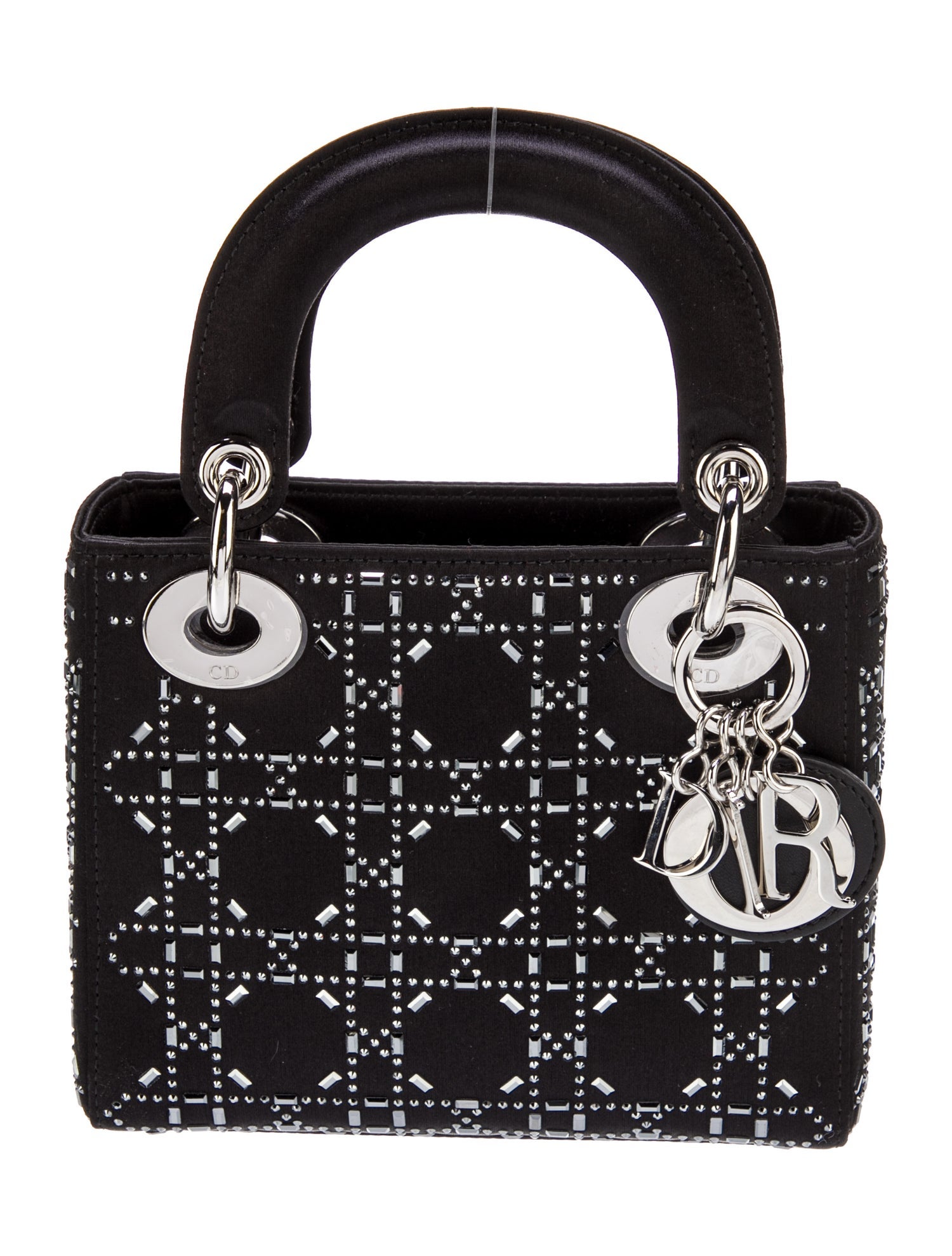 Christian Dior Mini Beaded Cannage Lady Dior - Handle Bags, Handbags ...