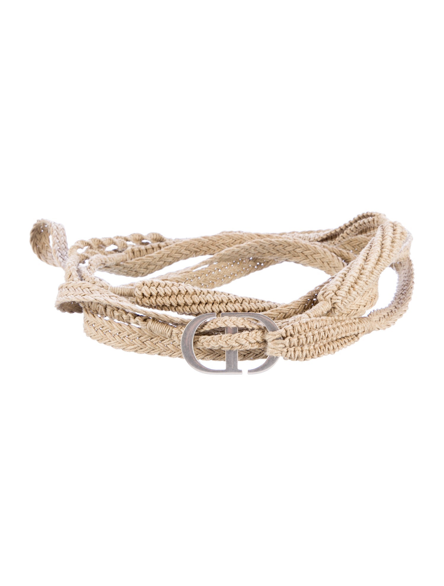 Christian Dior Skinny Jute Belt - Neutrals Belts, Accessories ...