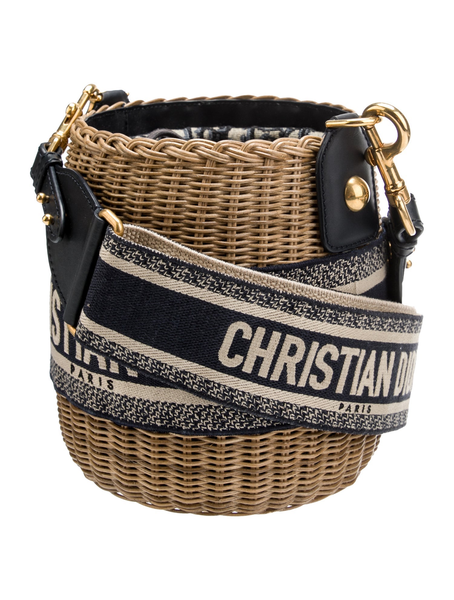 Christian Dior Raffia Lady Dior Mini - Neutrals Bucket Bags, Handbags ...