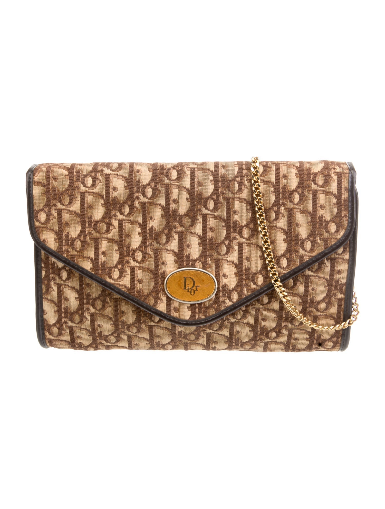 Christian Dior Diorissimo Chain Shoulder Bag - Blue Shoulder Bags ...