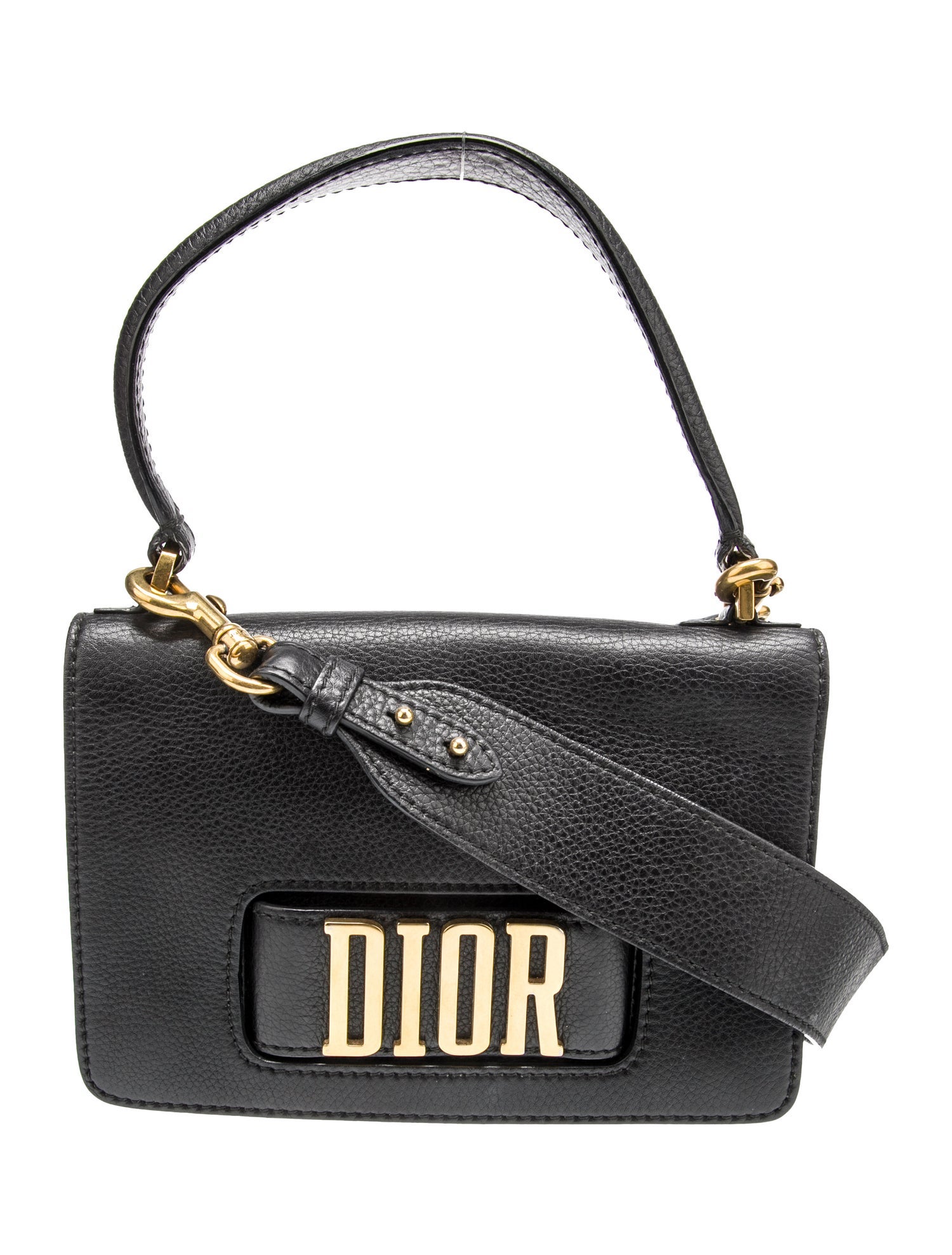 Christian Dior Calfskin Dio(r)evolution Medium - Black Handle Bags ...
