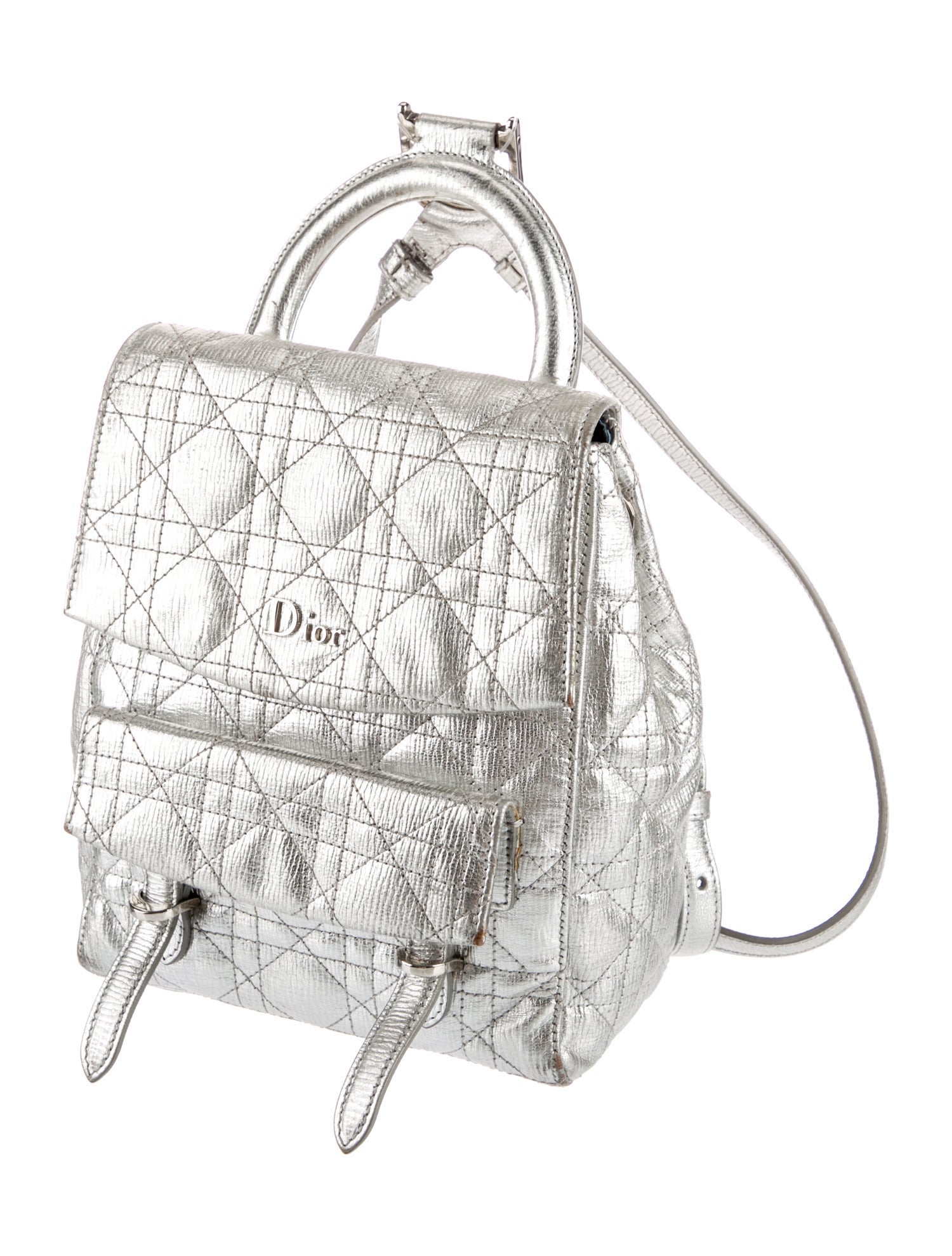 Christian Dior Cannage Backpack Small - Metallic Backpacks, Handbags ...
