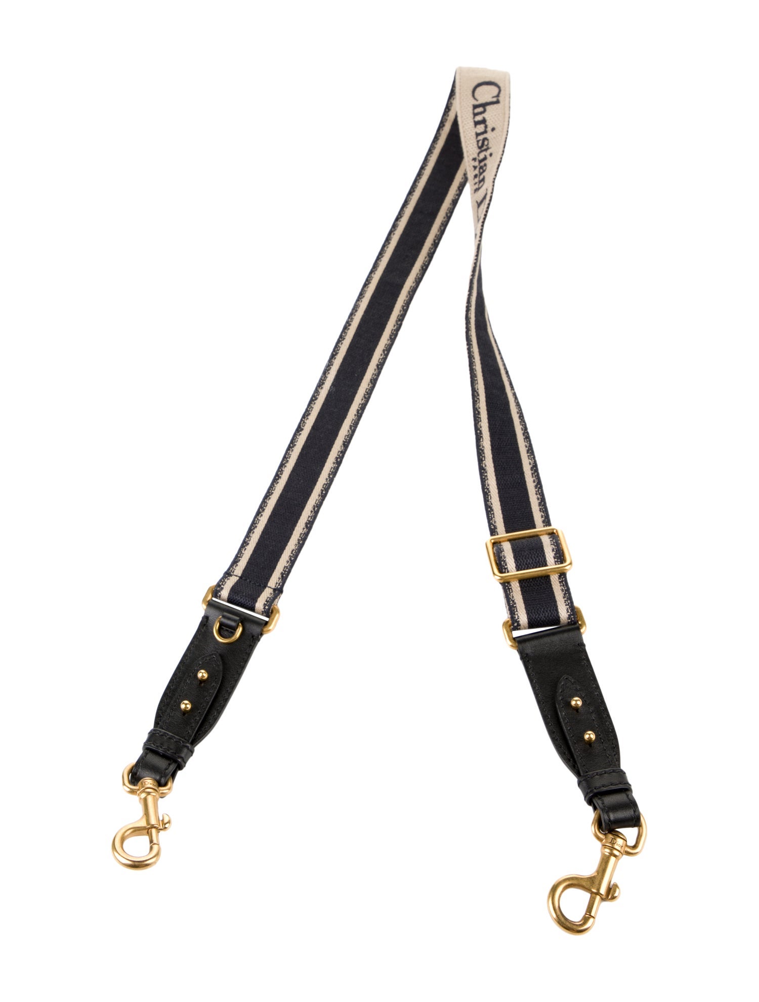 Christian Dior Logo Canvas Bag Strap - Blue Bag Accessories ...
