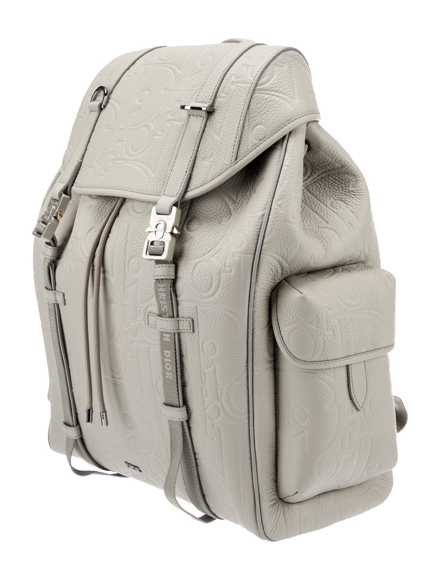 Christian Dior Leather Backpack - Grey Backpacks, Handbags - CHR457484 ...