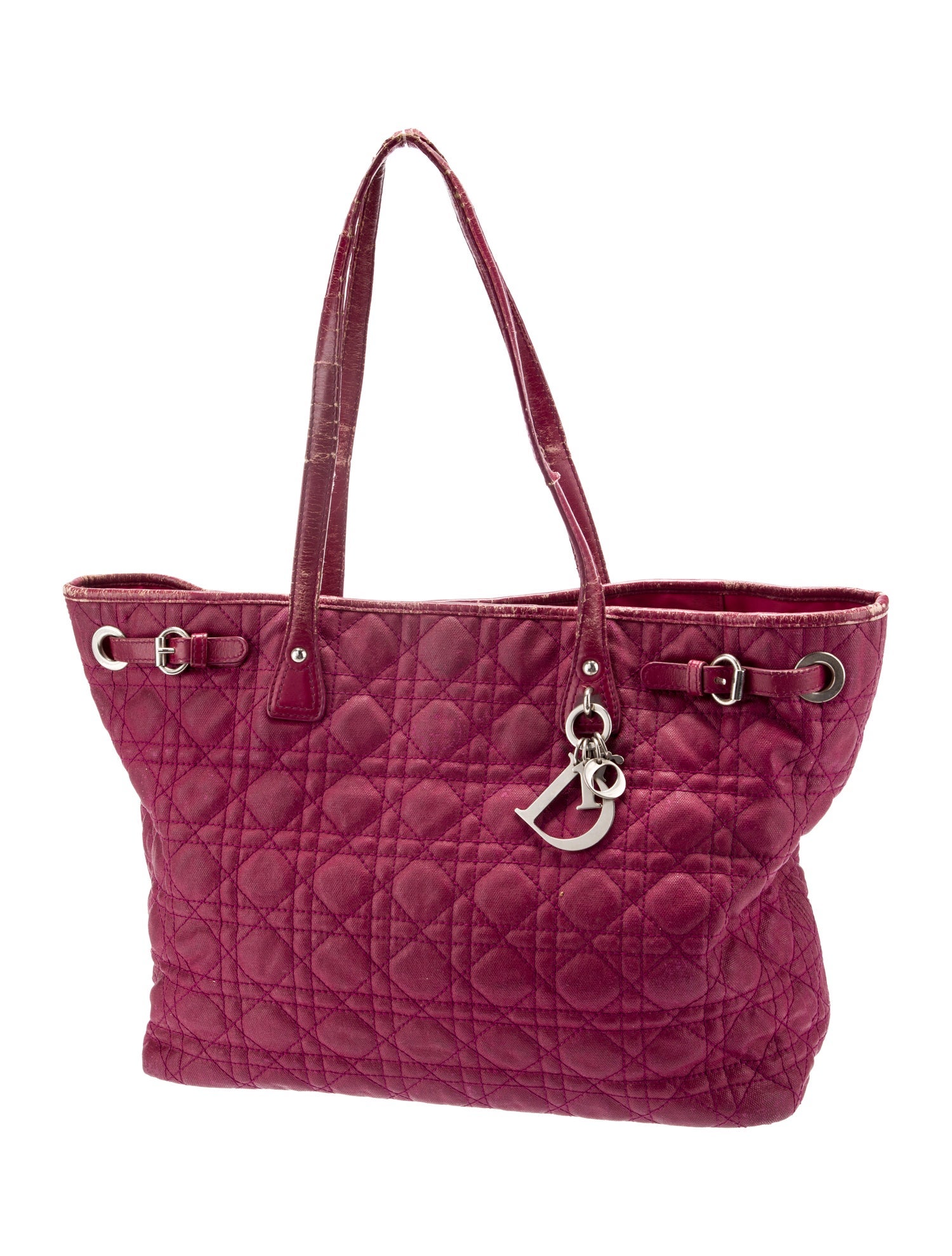 Christian Dior Cannage Panarea Medium - Pink Totes, Handbags ...