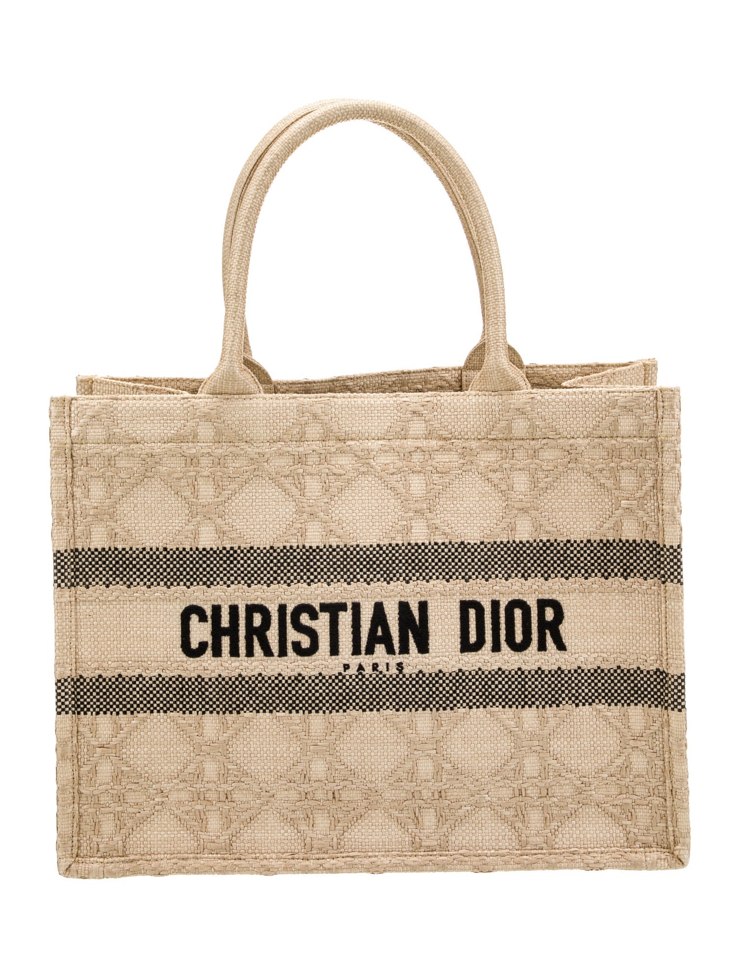 Christian Dior Straw Book 2022 - Neutrals Totes, Handbags - CHR467863 ...
