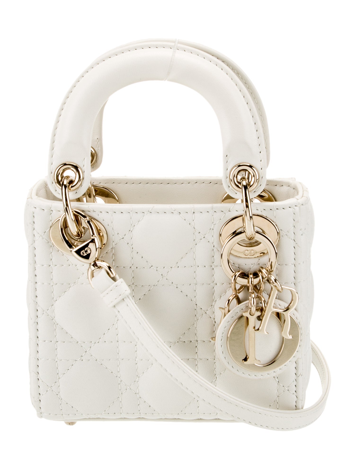 Christian Dior Leather In Lights Lady Dior Micro 2021 - Mini Bags ...