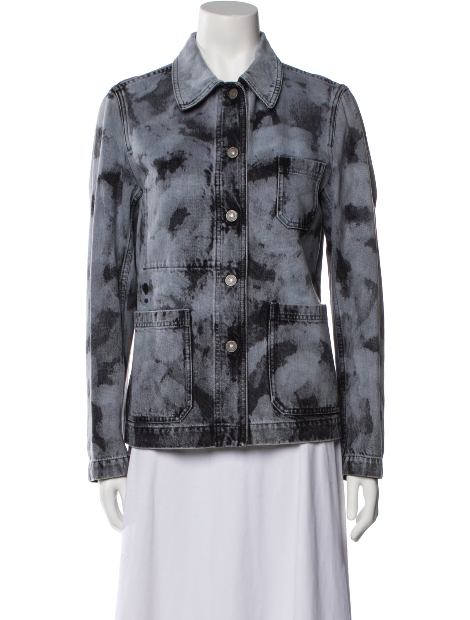 Christian Dior Printed Denim Jacket - Blue Jackets, Clothing ...
