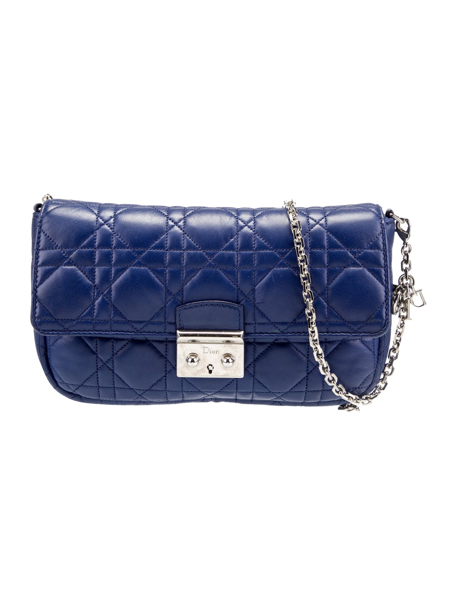 Christian Dior Cannage Miss Dior Small - Blue Crossbody Bags, Handbags ...