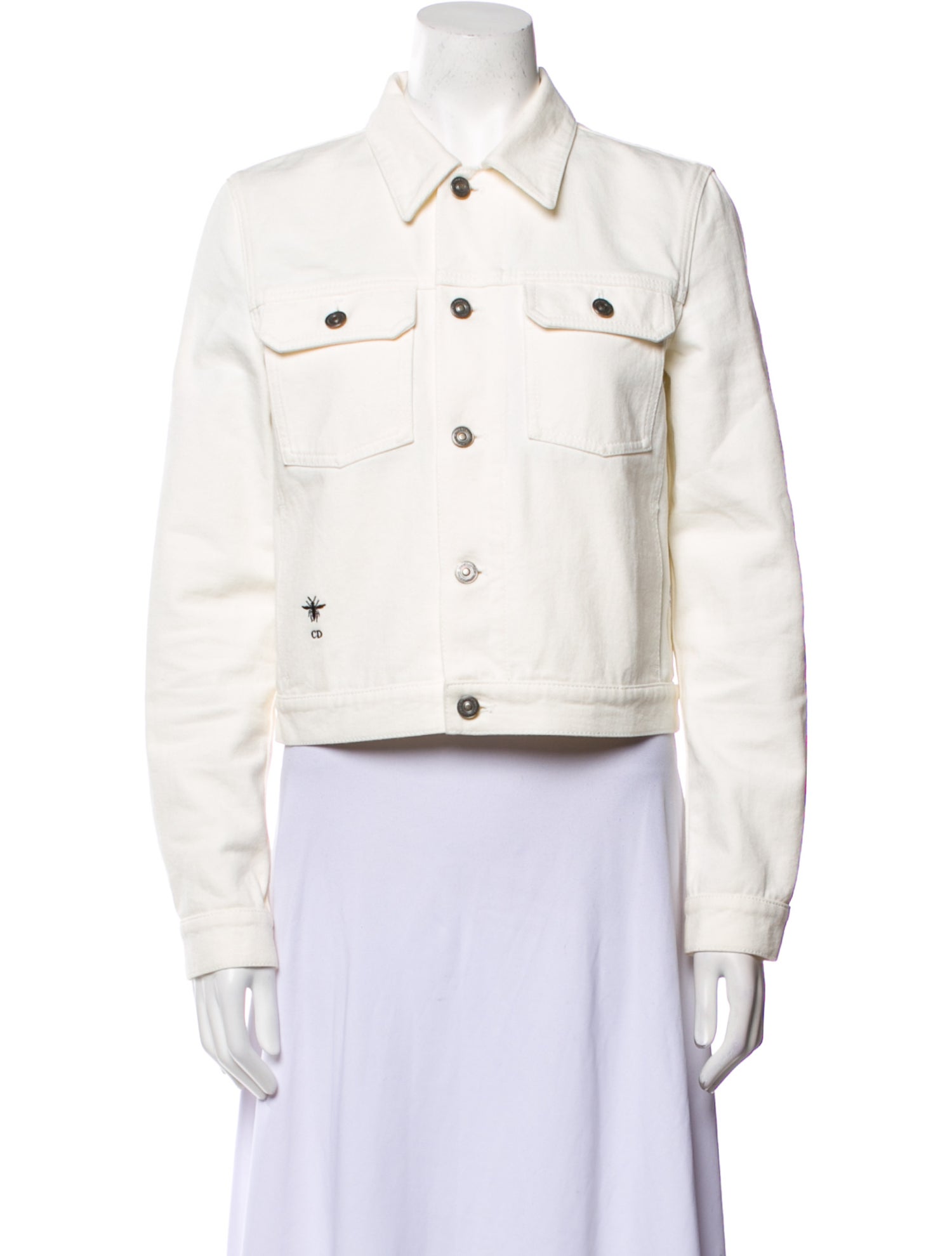Christian Dior Denim Jacket - Neutrals Jackets, Clothing - CHR475335 ...