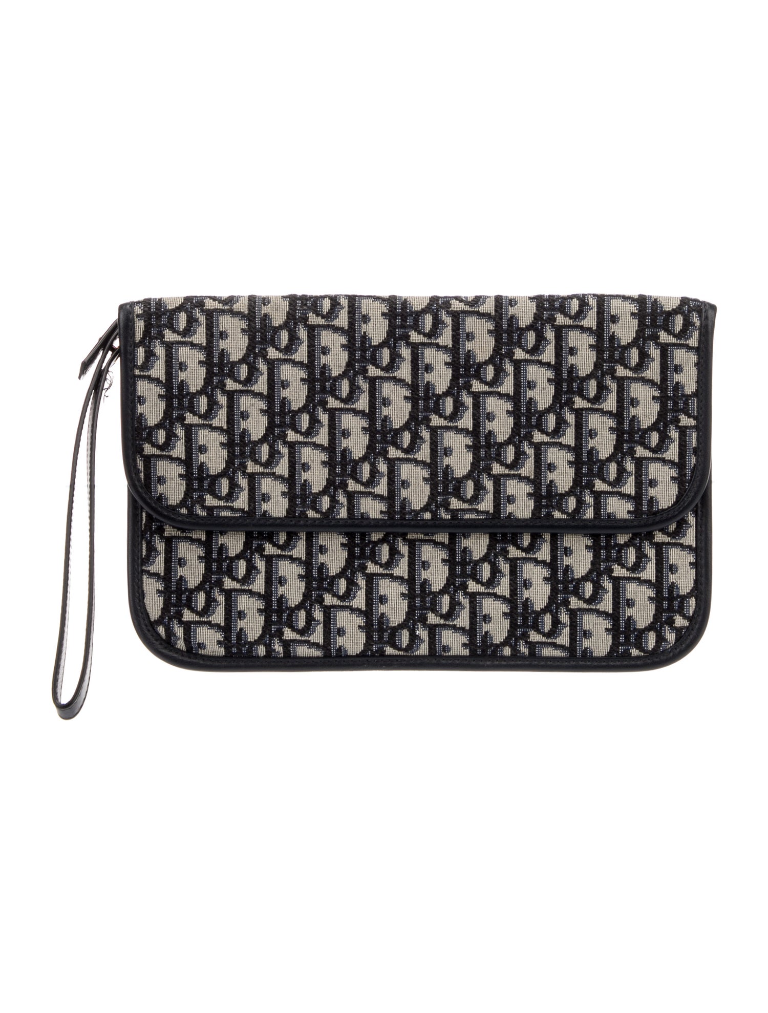 Christian Dior Oblique Jacquard Clutch - Blue Clutches, Handbags ...