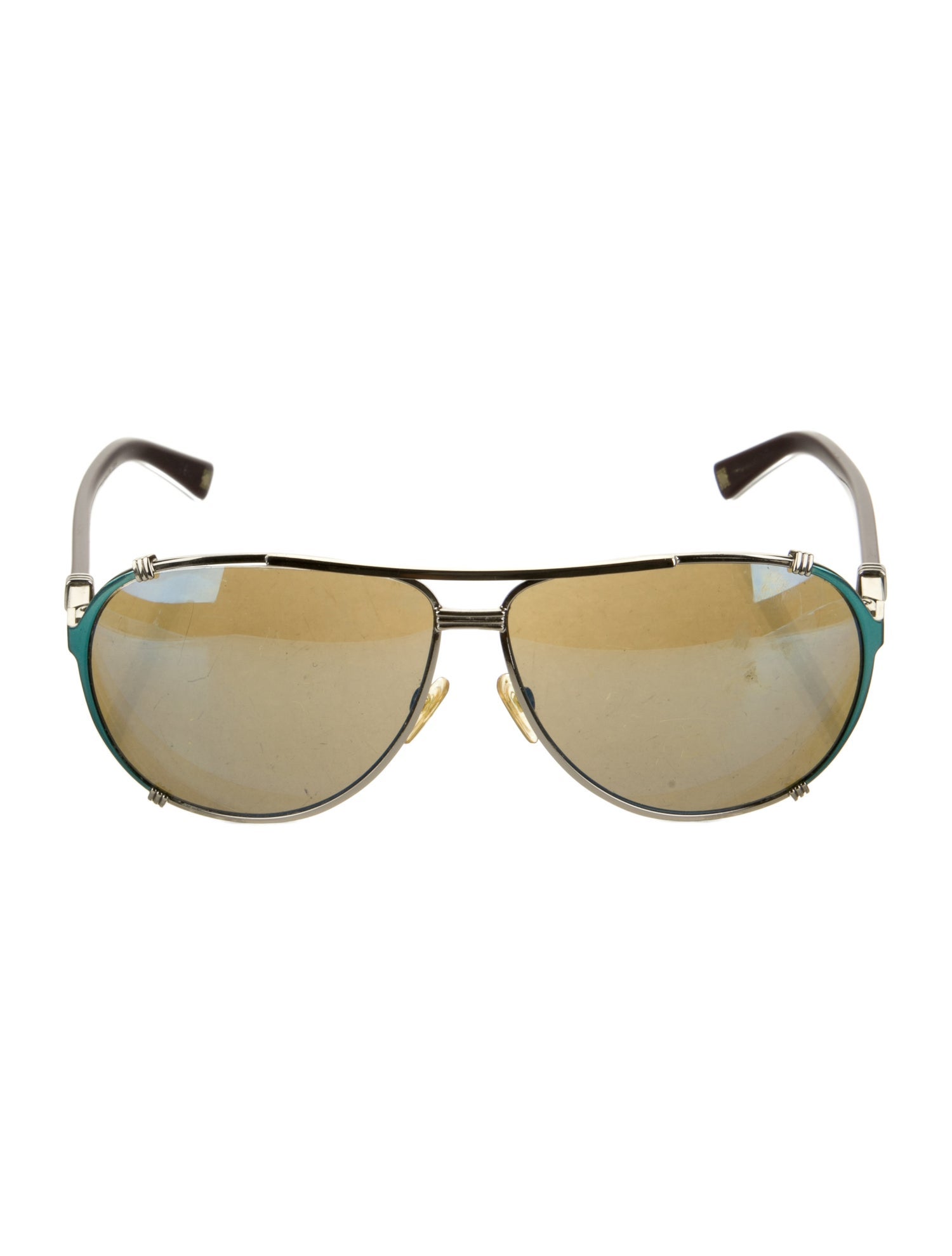 Christian Dior Aviator Mirrored Sunglasses Silver Sunglasses Accessories Chr476156 The