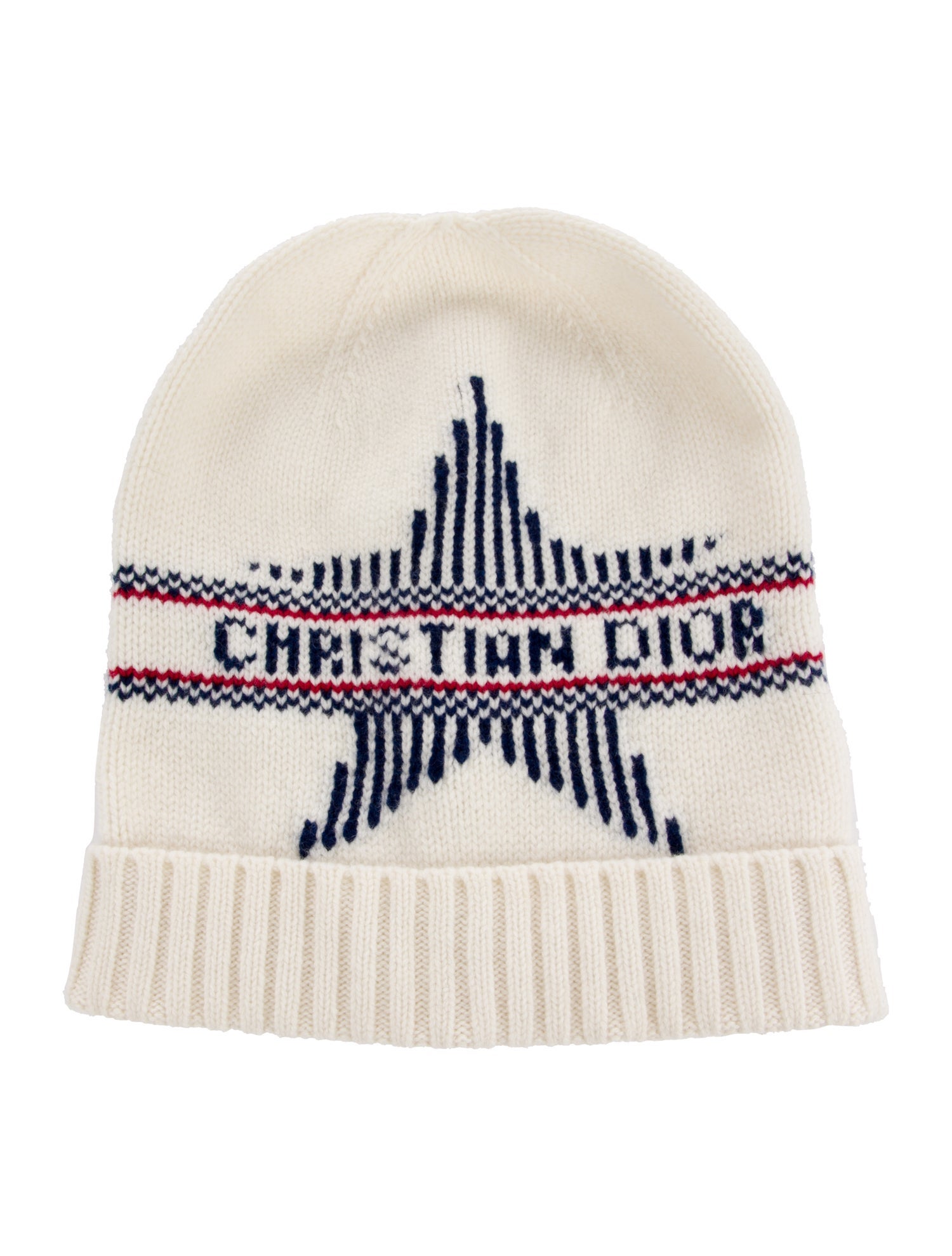 Christian Dior logo embroidered beanie hat w/ Tags - Neutrals Hats ...