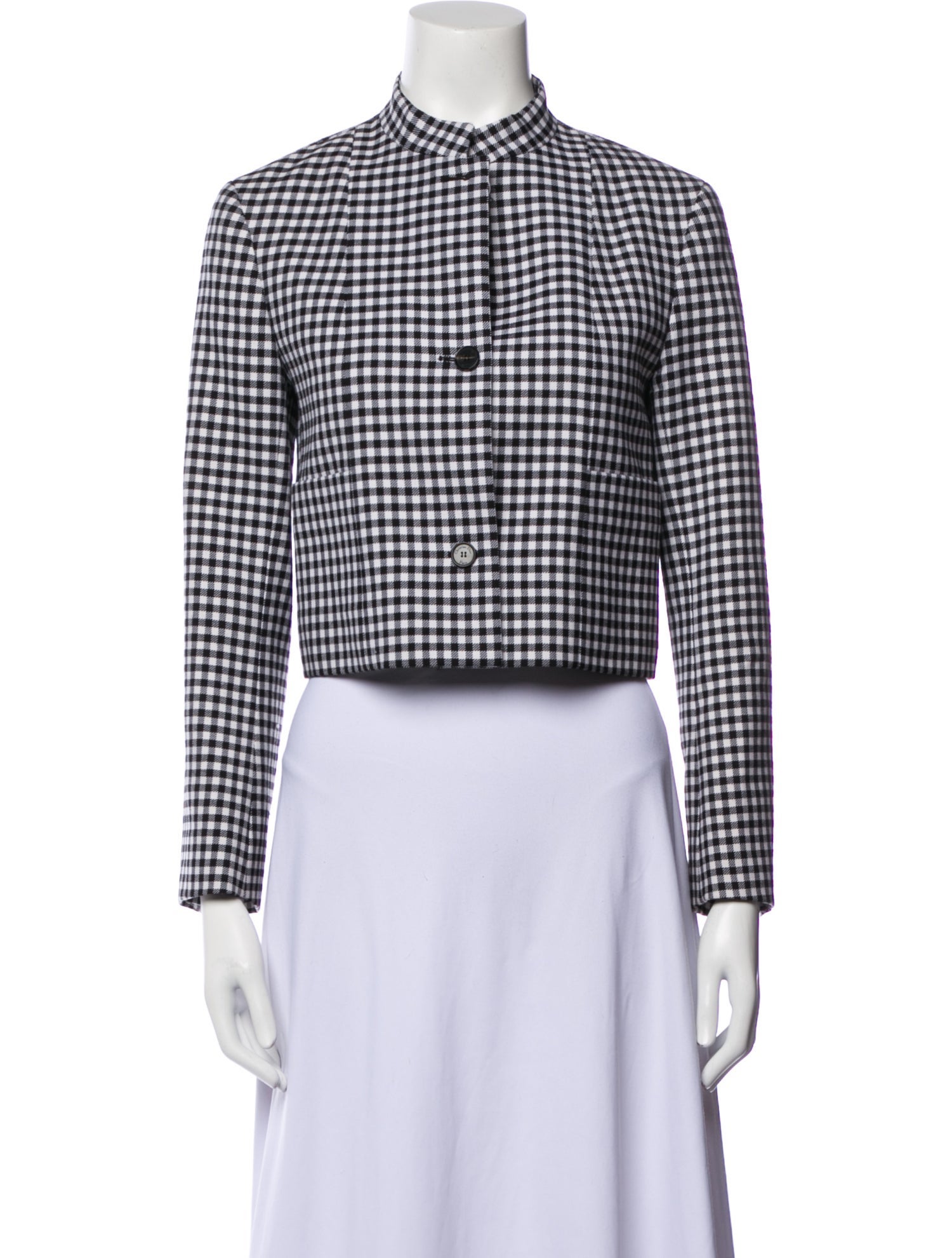 Christian Dior Plaid Print Bomber Jacket - White Jackets, Clothing ...