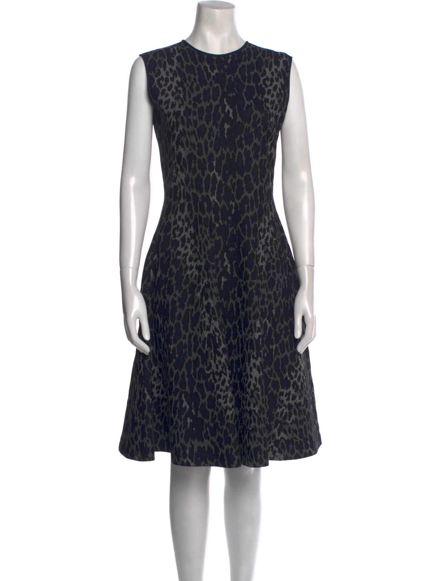 Christian Dior Animal Print Knee-Length Dress - Black Dresses, Clothing ...