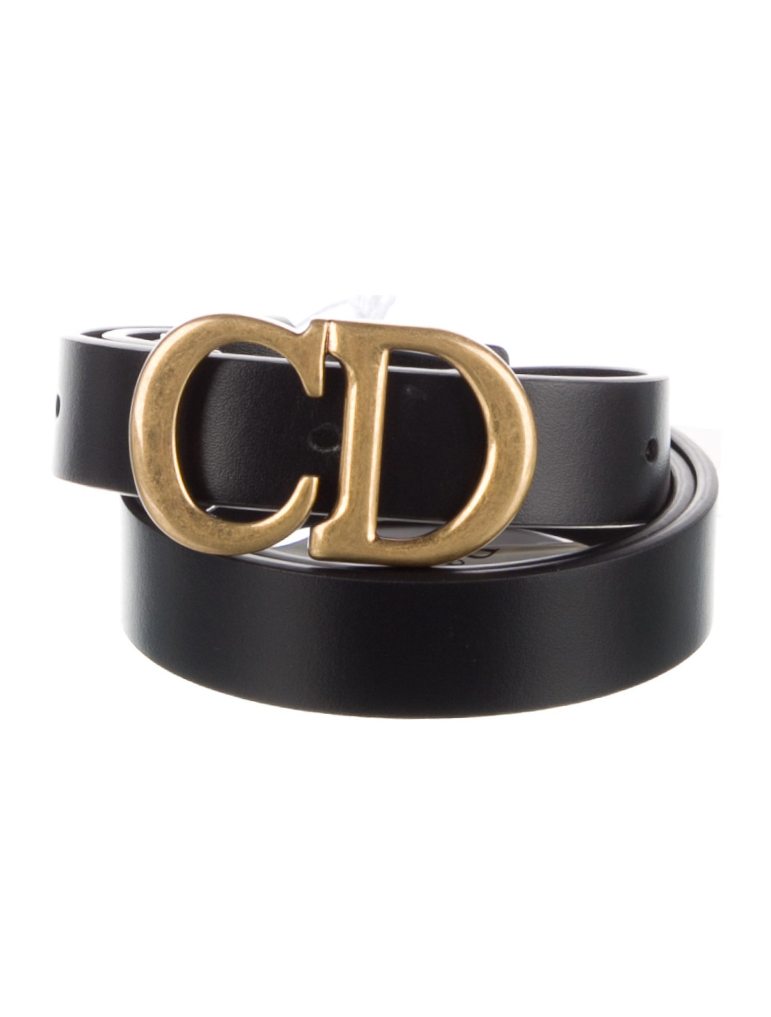 Christian Dior Leather Belt w/ Tags - Black Belts, Accessories ...