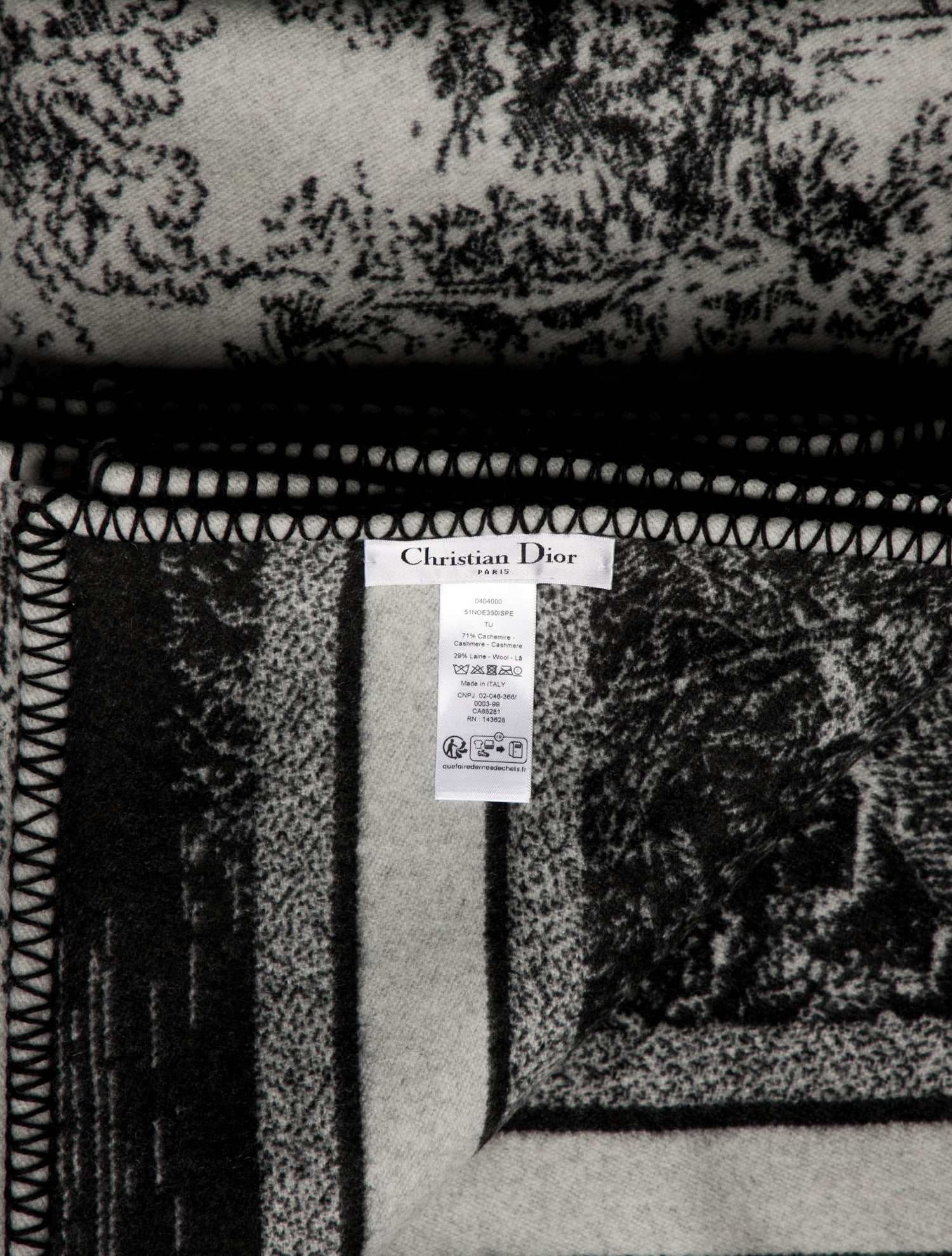 Hermès Cashmere Throw Blanket - Grey Throws, Pillows & Throws ...