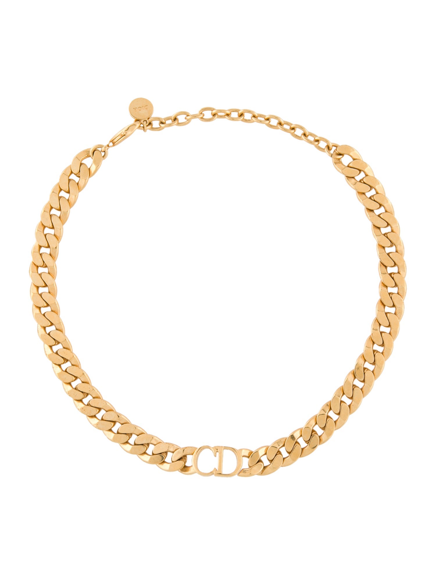 Gold dior choker store