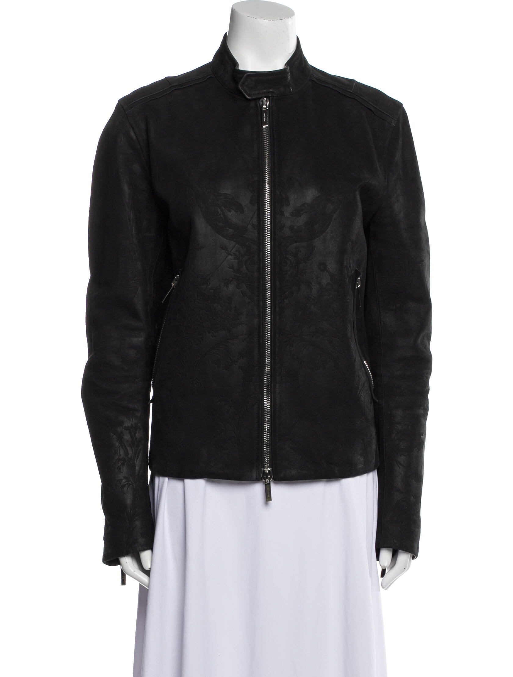 DIOR MEN 2019 Leather Moto Jacket - Black Outerwear, Clothing ...