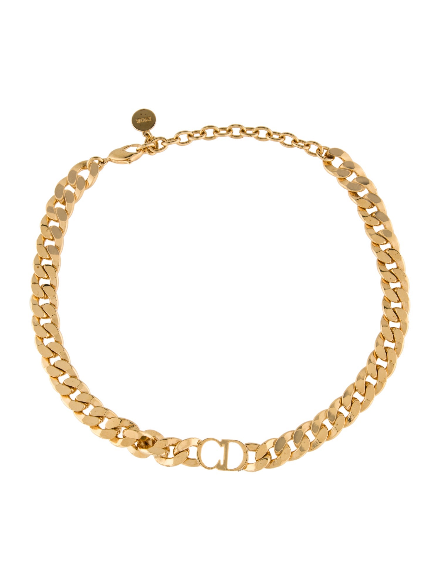 Christian Dior Danseuse Etoile Choker Necklace - Gold-Plated Chain, Necklaces - CHR481216 | The ...