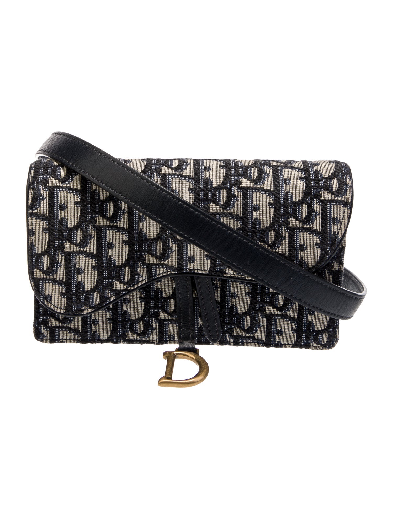 Christian Dior Oblique Jacquard Crossbody Bag - Blue Waist Bags ...