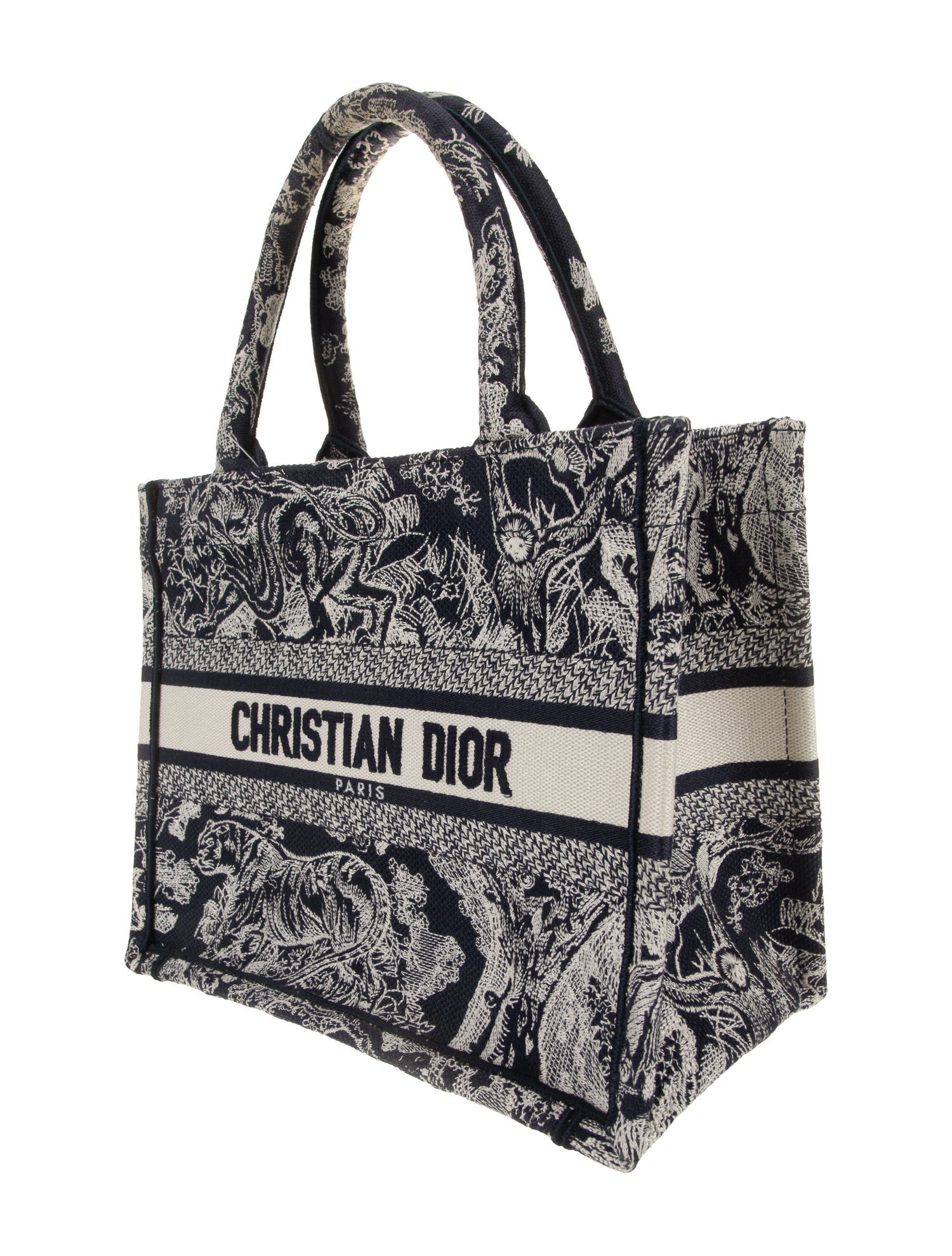 Christian Dior Canvas Book Medium - White Totes, Handbags - CHR472461 ...