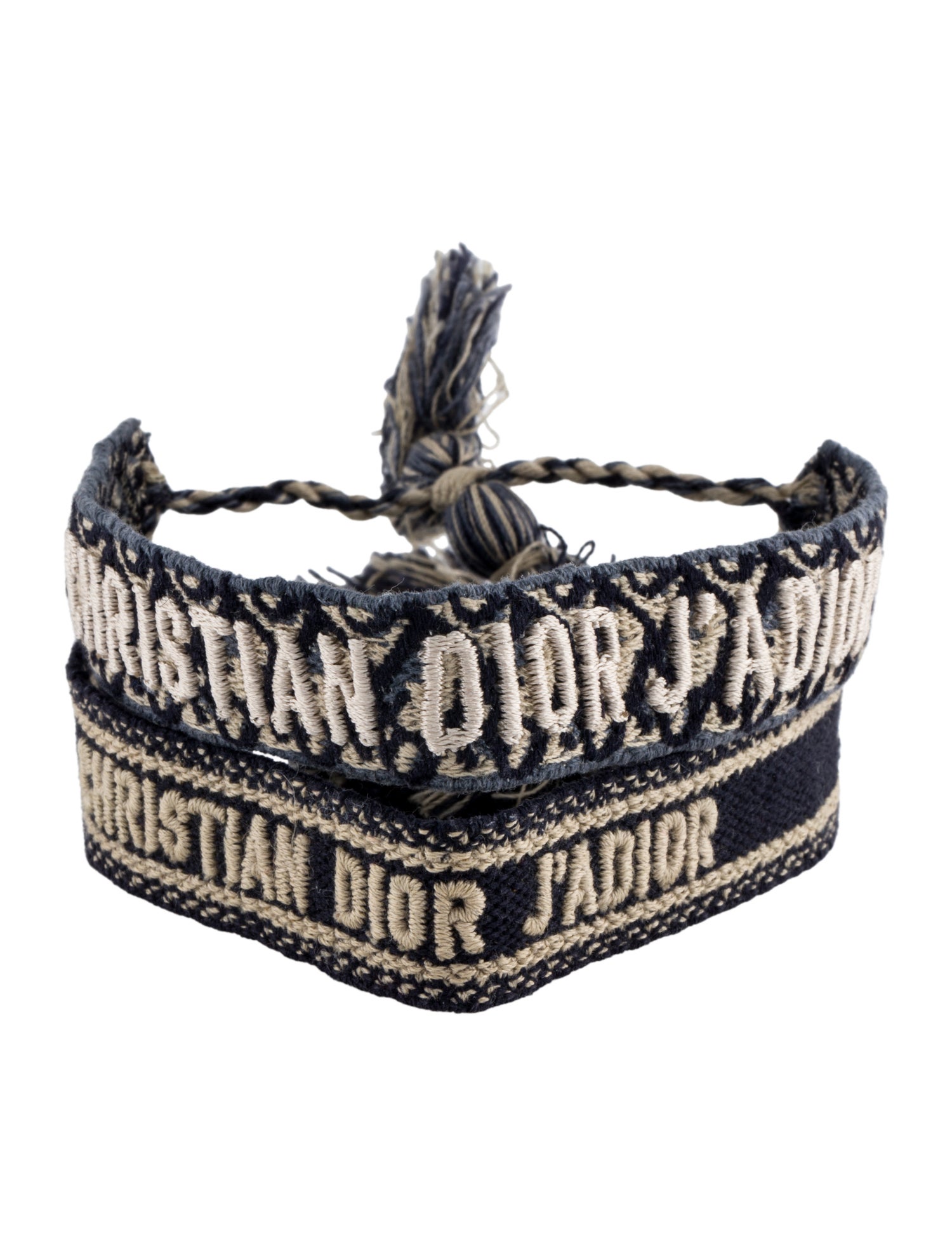 Christian Dior Dior Oblique Friendship Bracelet - Blue Bangle ...