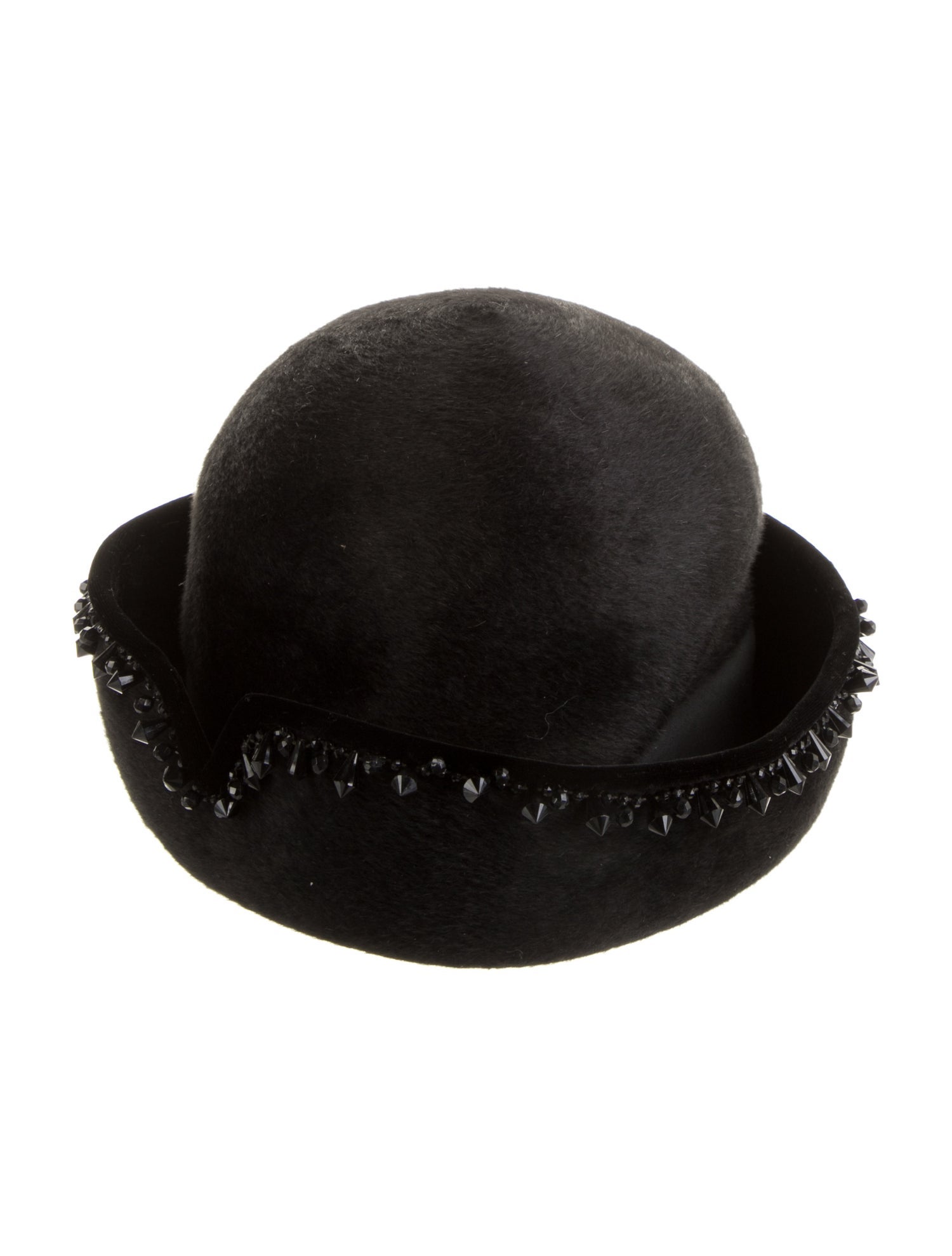 Christian Dior Vintage Embellished Hat - Black Hats, Accessories ...