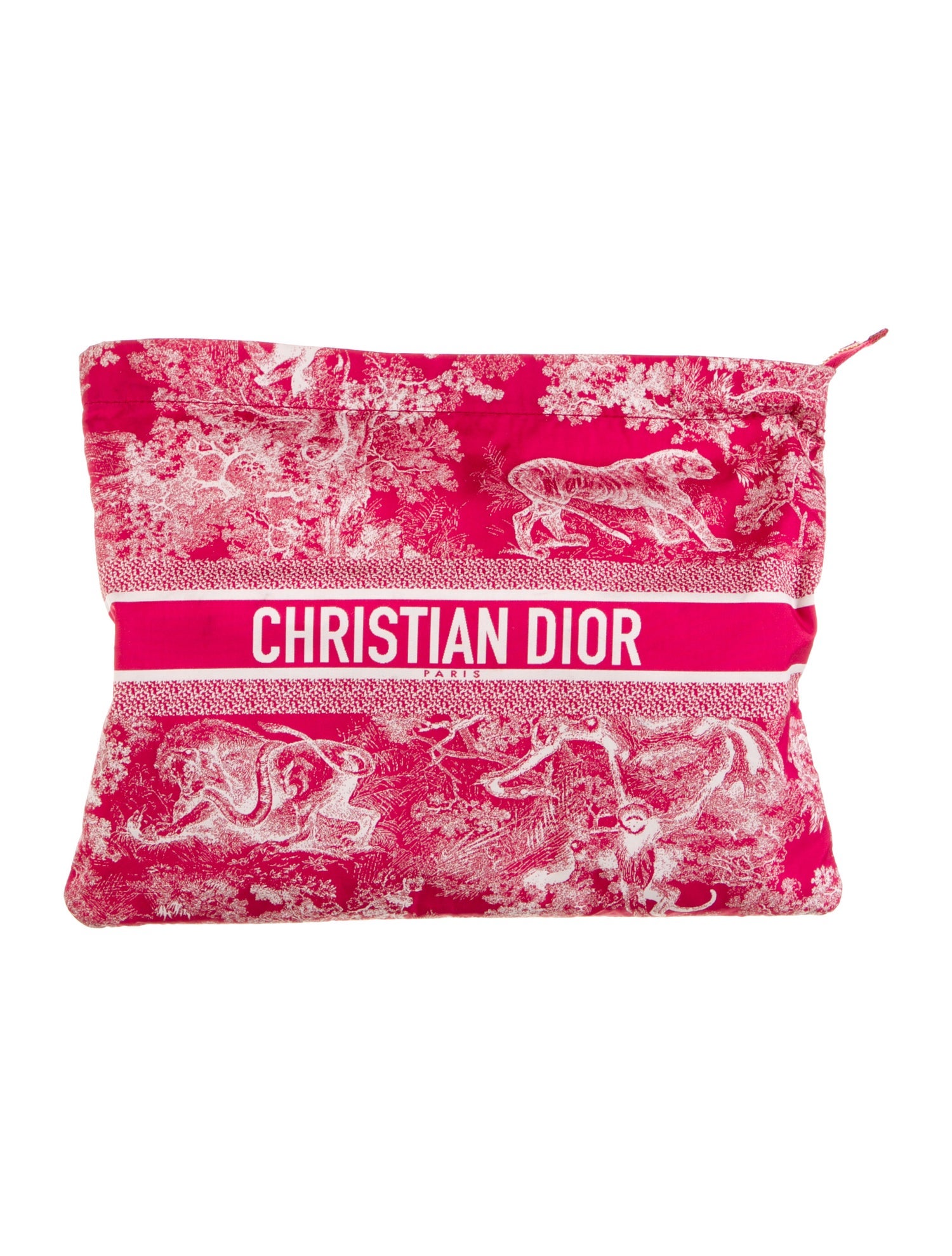 Christian Dior Logo Cosmetic Bag - Red Cosmetic Bags, Accessories ...