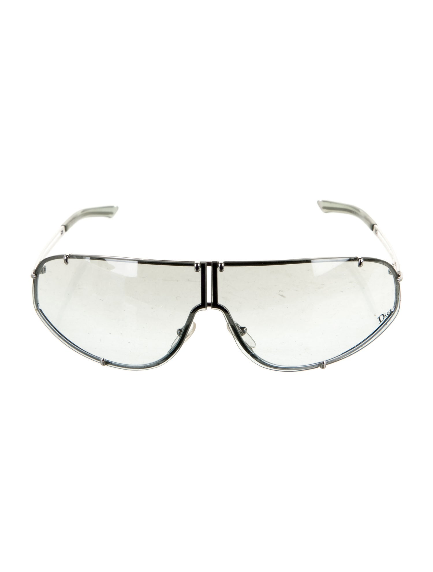 Christian Dior Shield Gradient Sunglasses - Silver Sunglasses ...