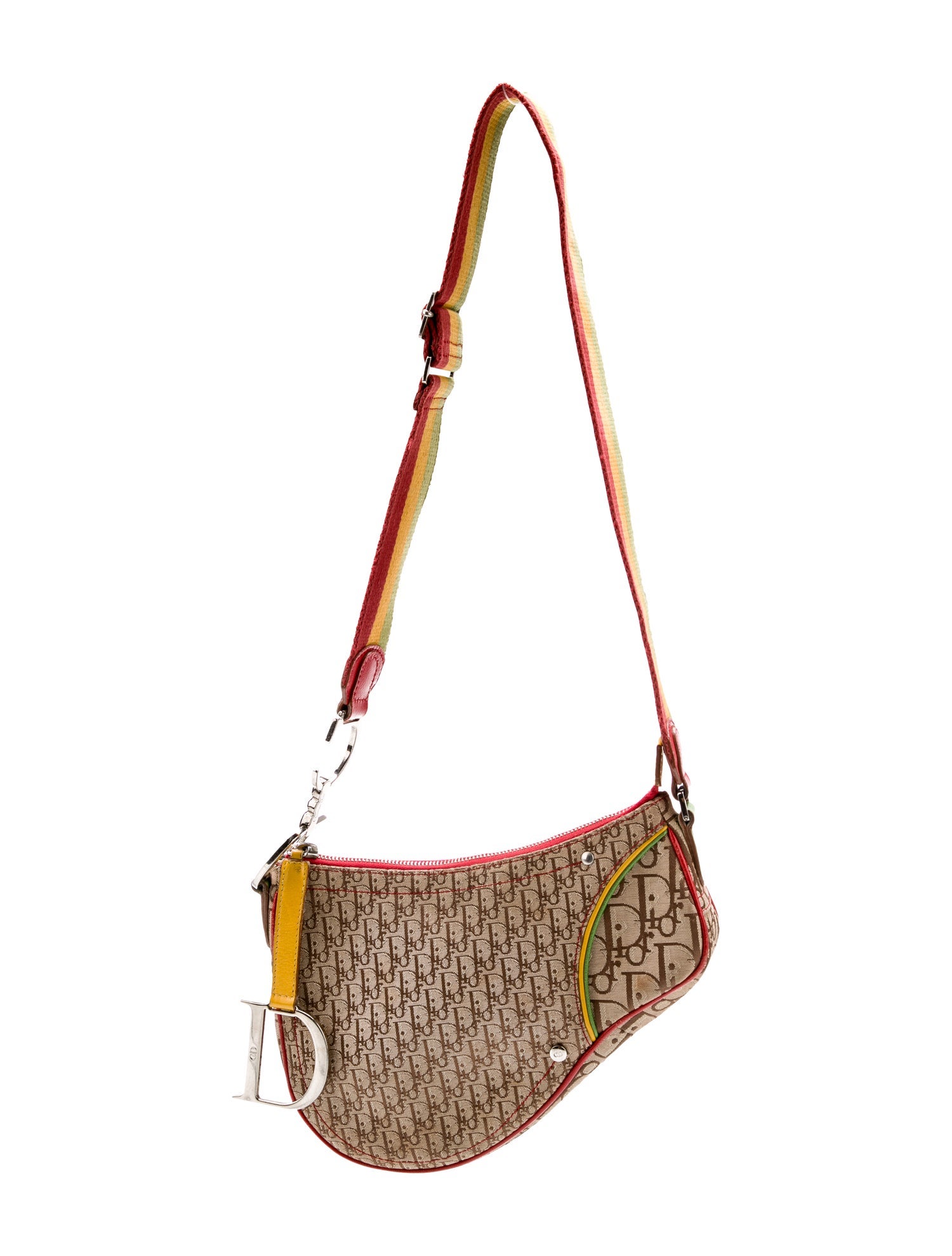 Christian Dior Diorissimo Rasta Saddle Vintage - Neutrals Shoulder Bags ...