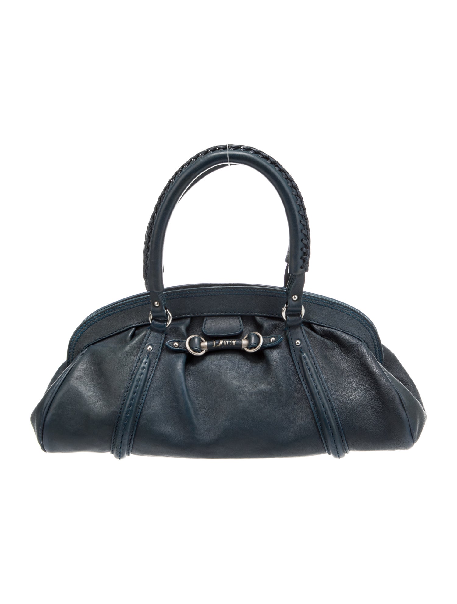 Christian Dior Leather My Dior Frame Bag - Blue Handle Bags, Handbags ...