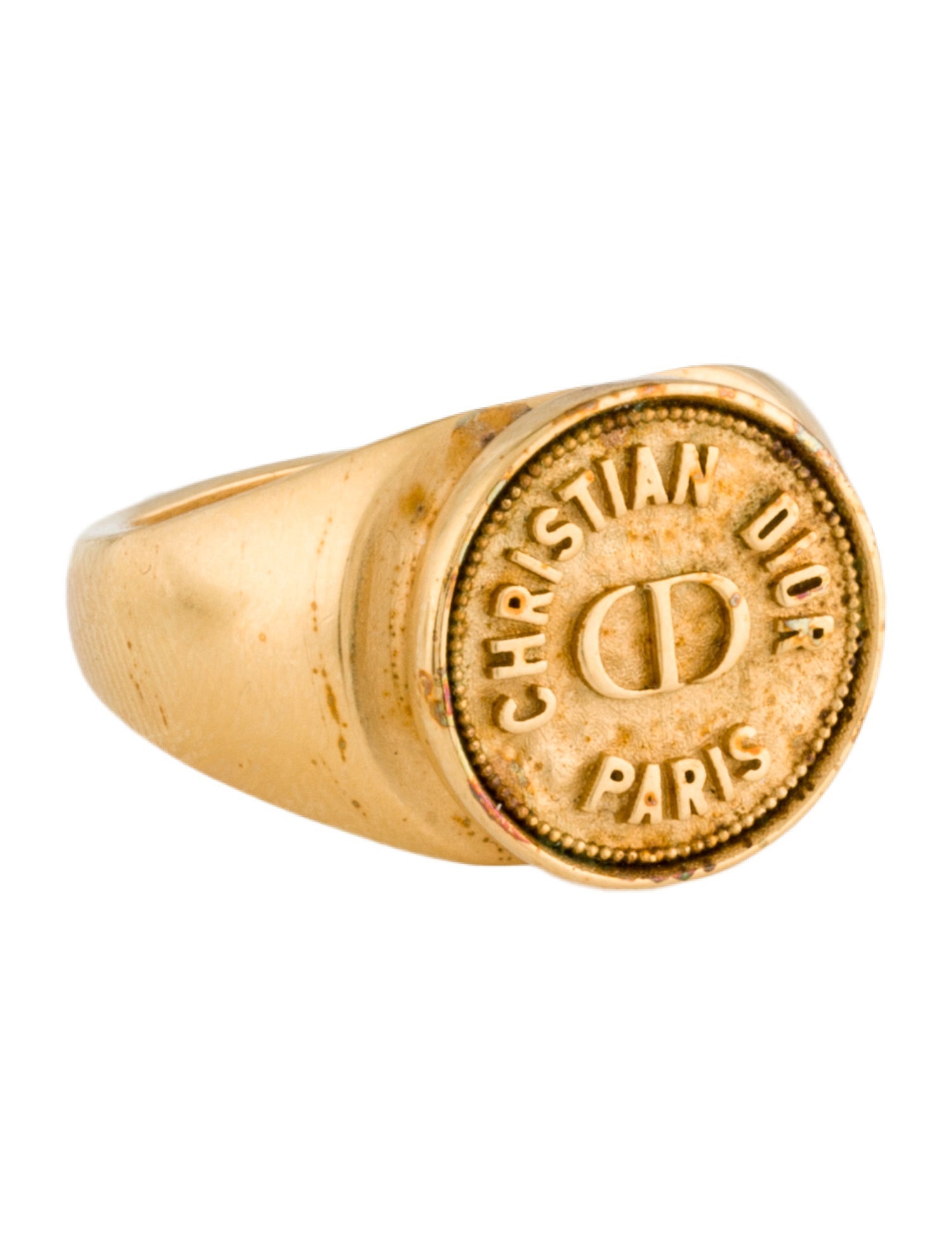 Christian Dior CD Legacy Signet Ring - Cocktail Ring, Rings - CHR492591 ...