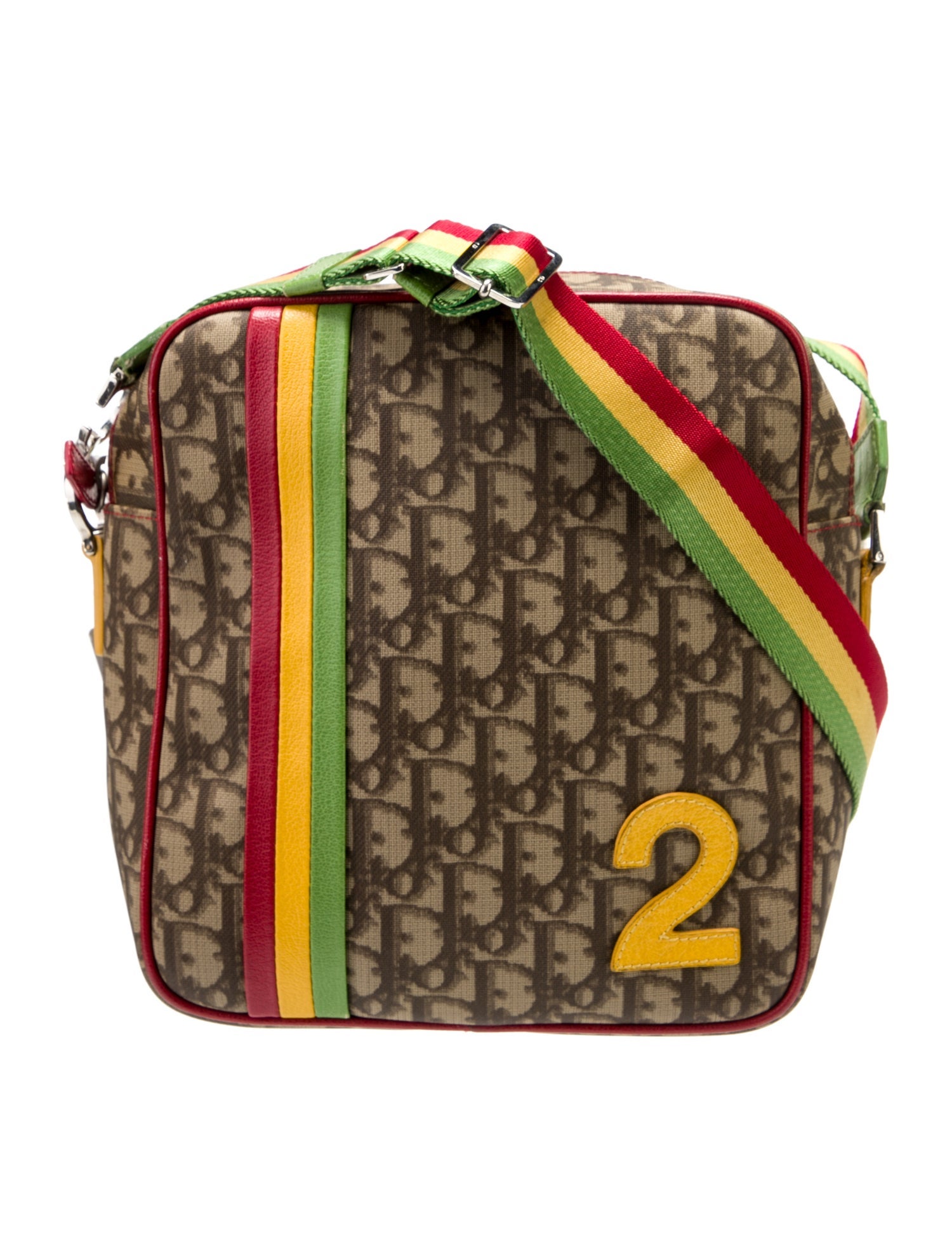 Christian Dior Diorissimo Rasta Messenger Bag Small Vintage - Brown ...