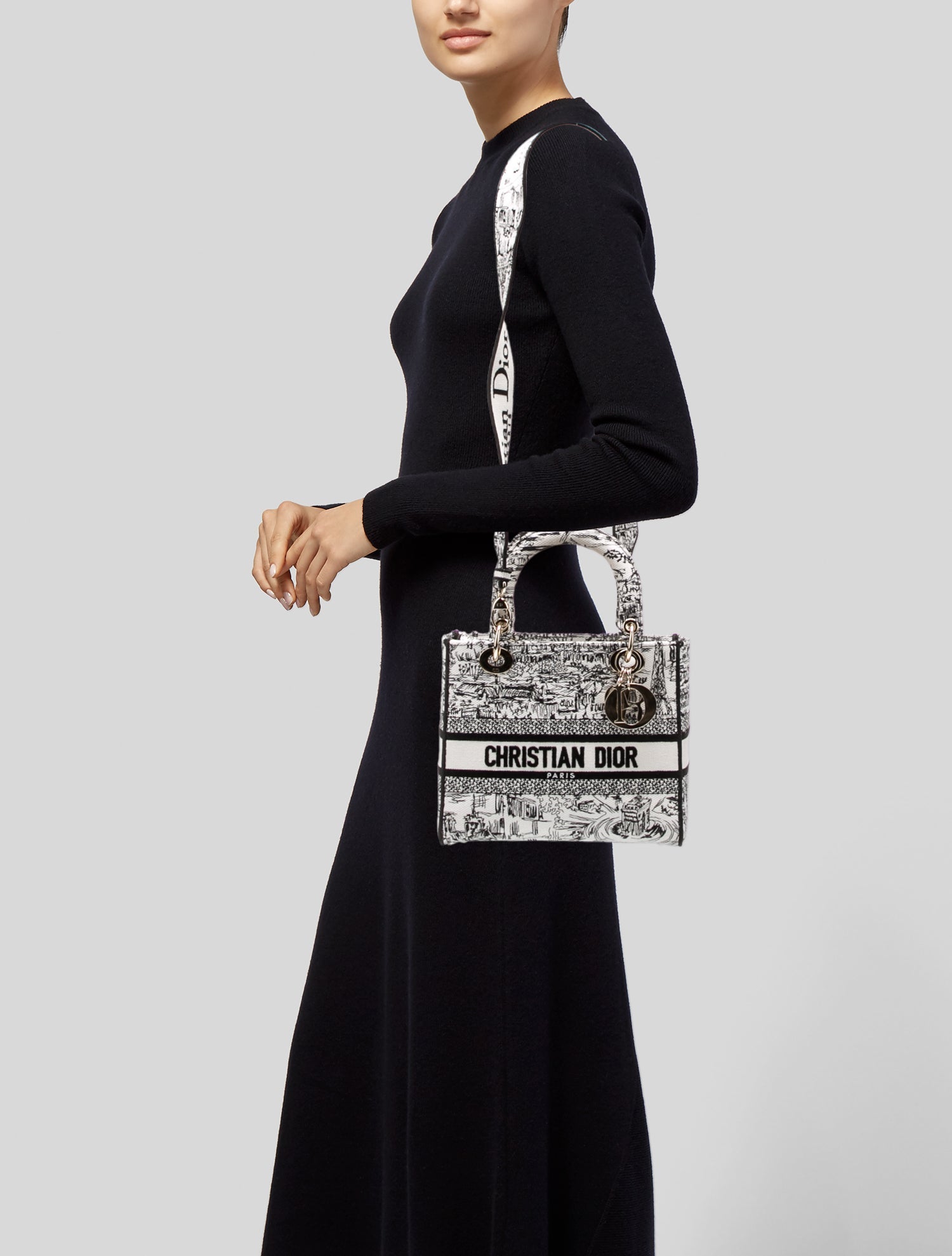 Christian Dior Canvas D-Lite - Brown Handle Bags, Handbags - CHR497231 ...