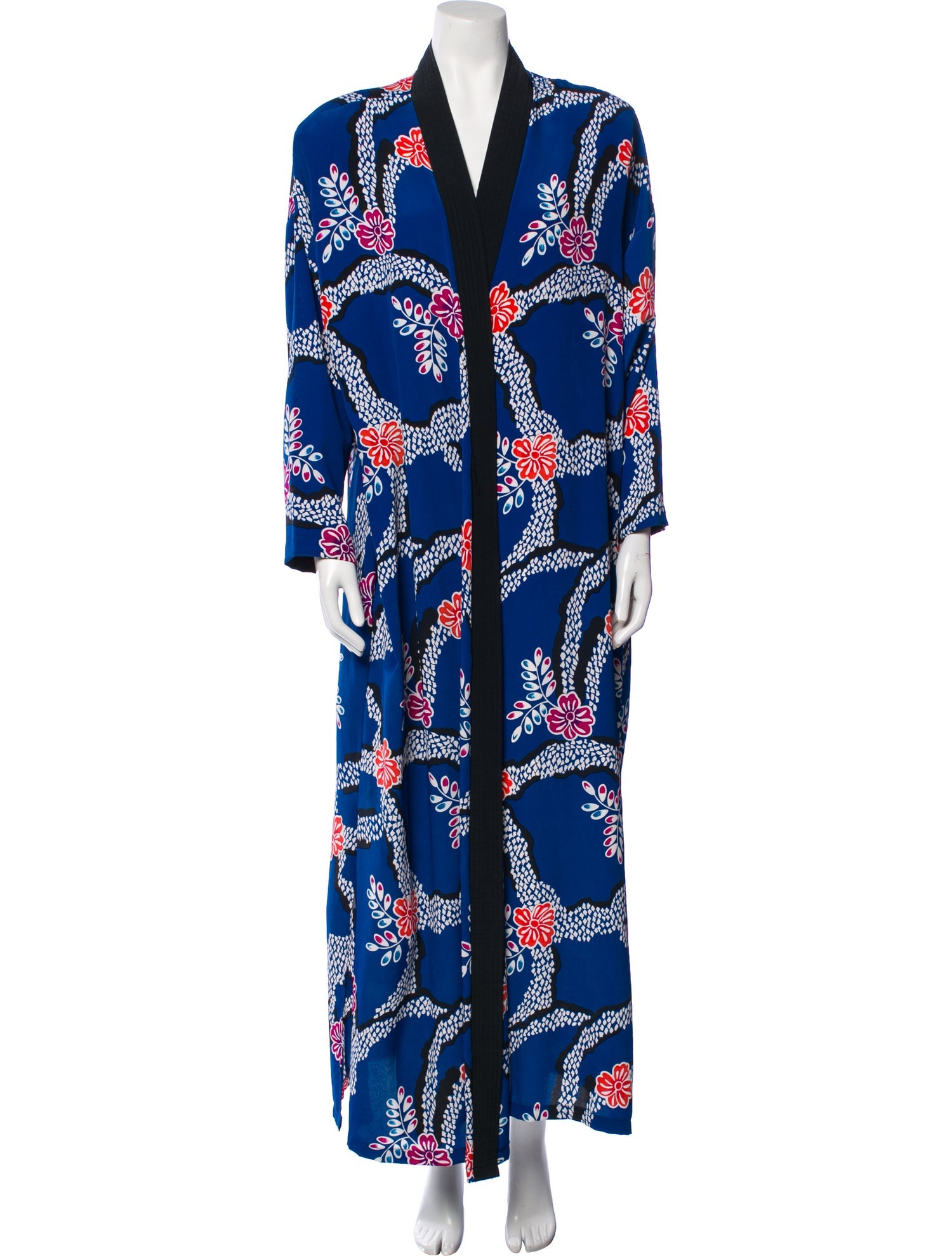 Christian Dior Floral Print Robe - Blue Loungewear, Clothing ...