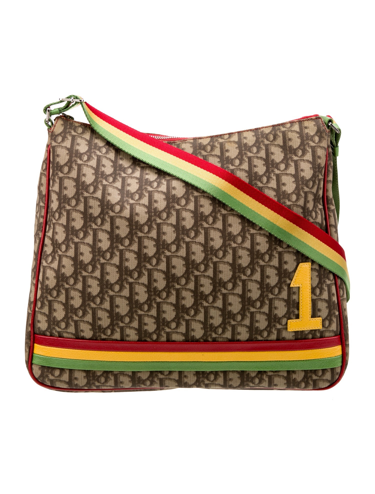 Christian Dior Diorissimo Rasta Messenger Bag Vintage - Brown Crossbody ...